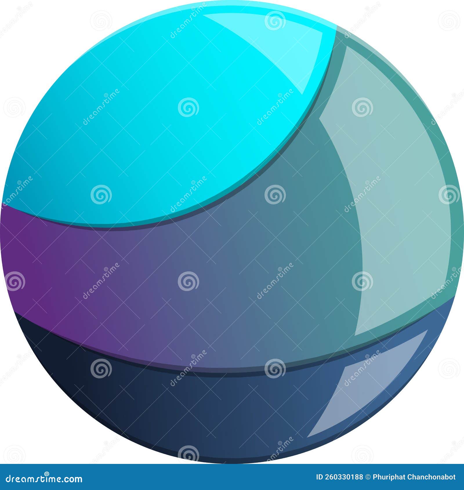 Abstract Overlapping Circle Logo Illustration in Trendy and Minimal ...