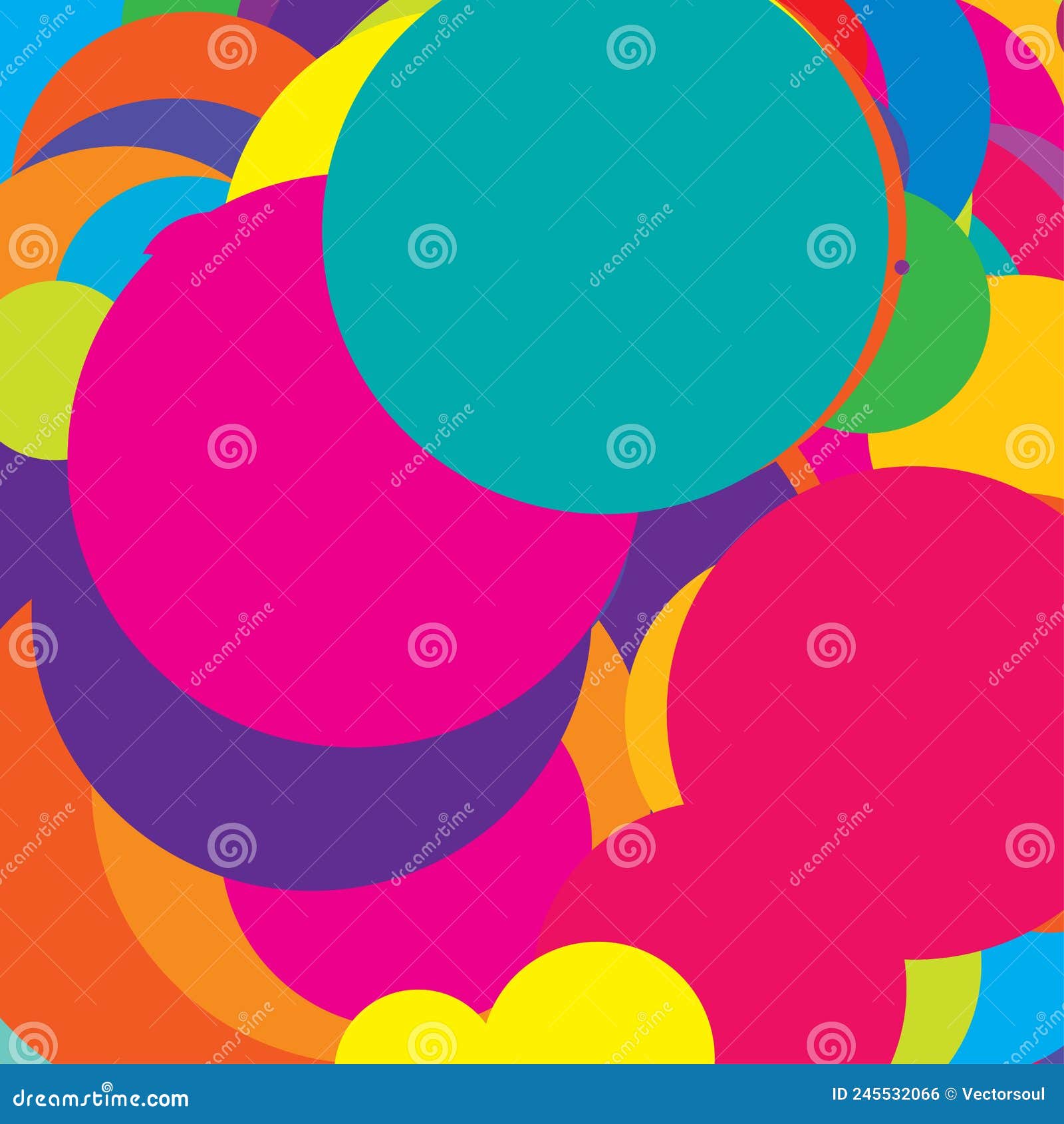 Abstract Overlapping Circles Pattern Vector Illustraiton Stock Vector ...