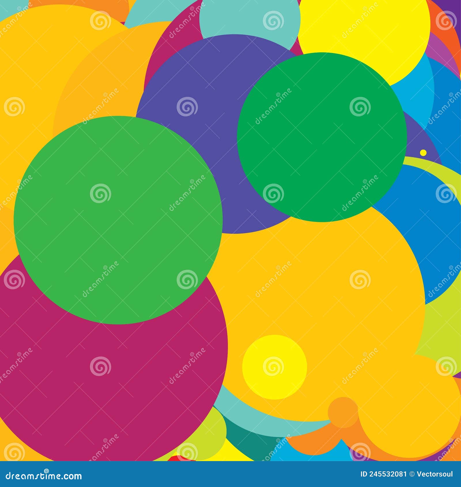 Abstract Overlapping Circles Pattern Vector Illustraiton Stock Vector ...