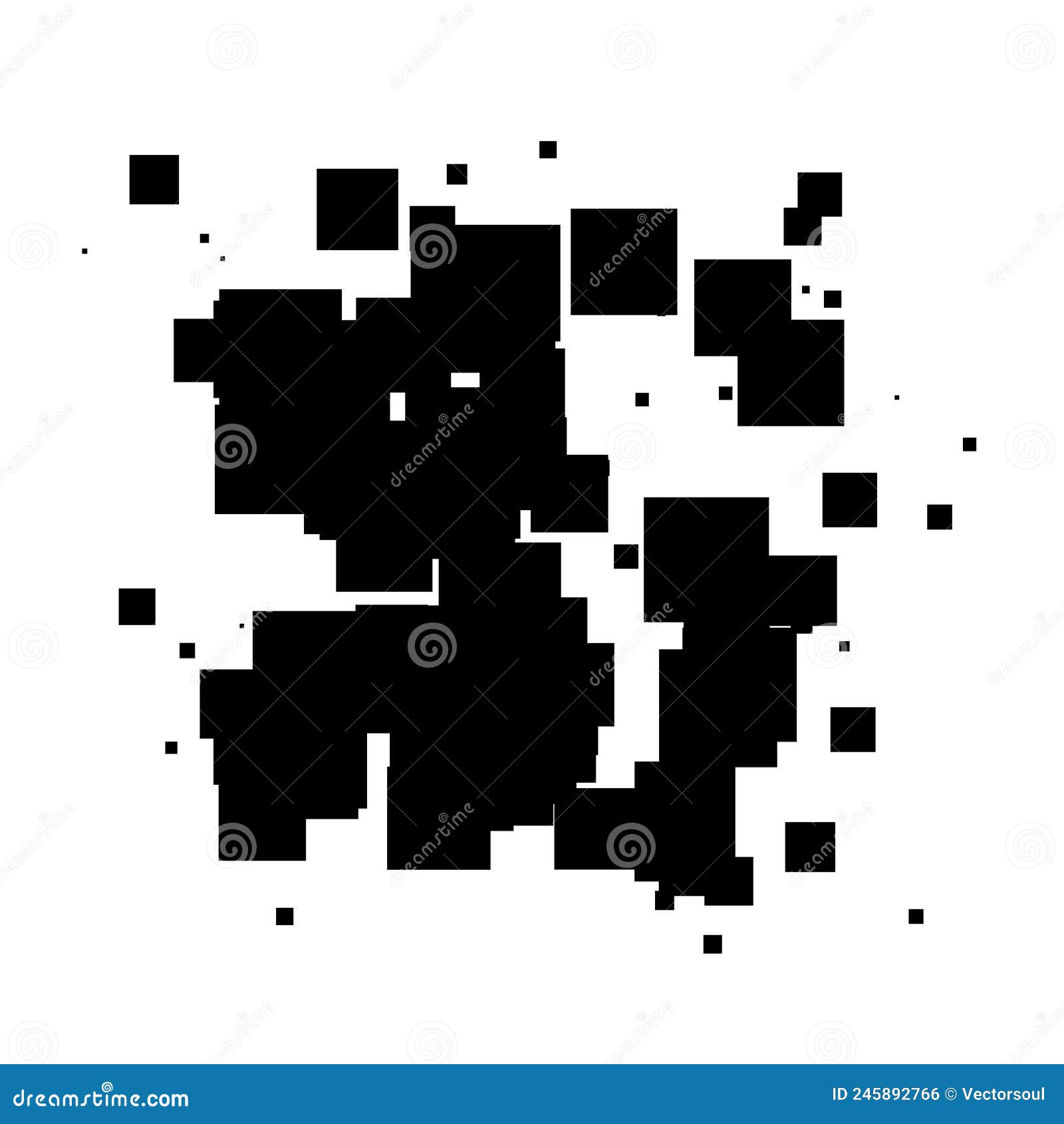 Abstract Overlapping Squares Element Vector Illustraiton Stock Vector ...