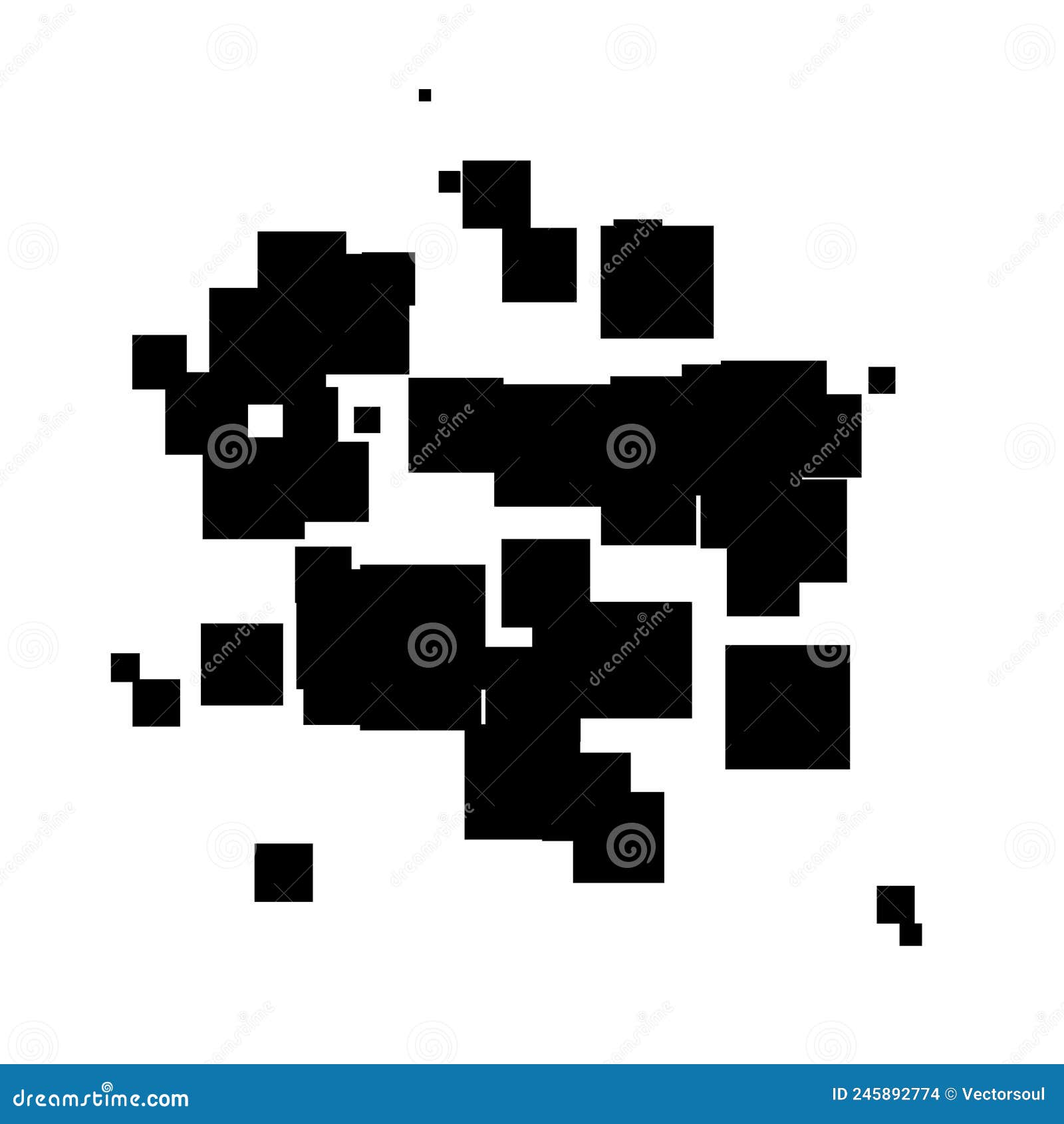 Abstract Overlapping Squares Element Vector Illustraiton Stock Vector ...