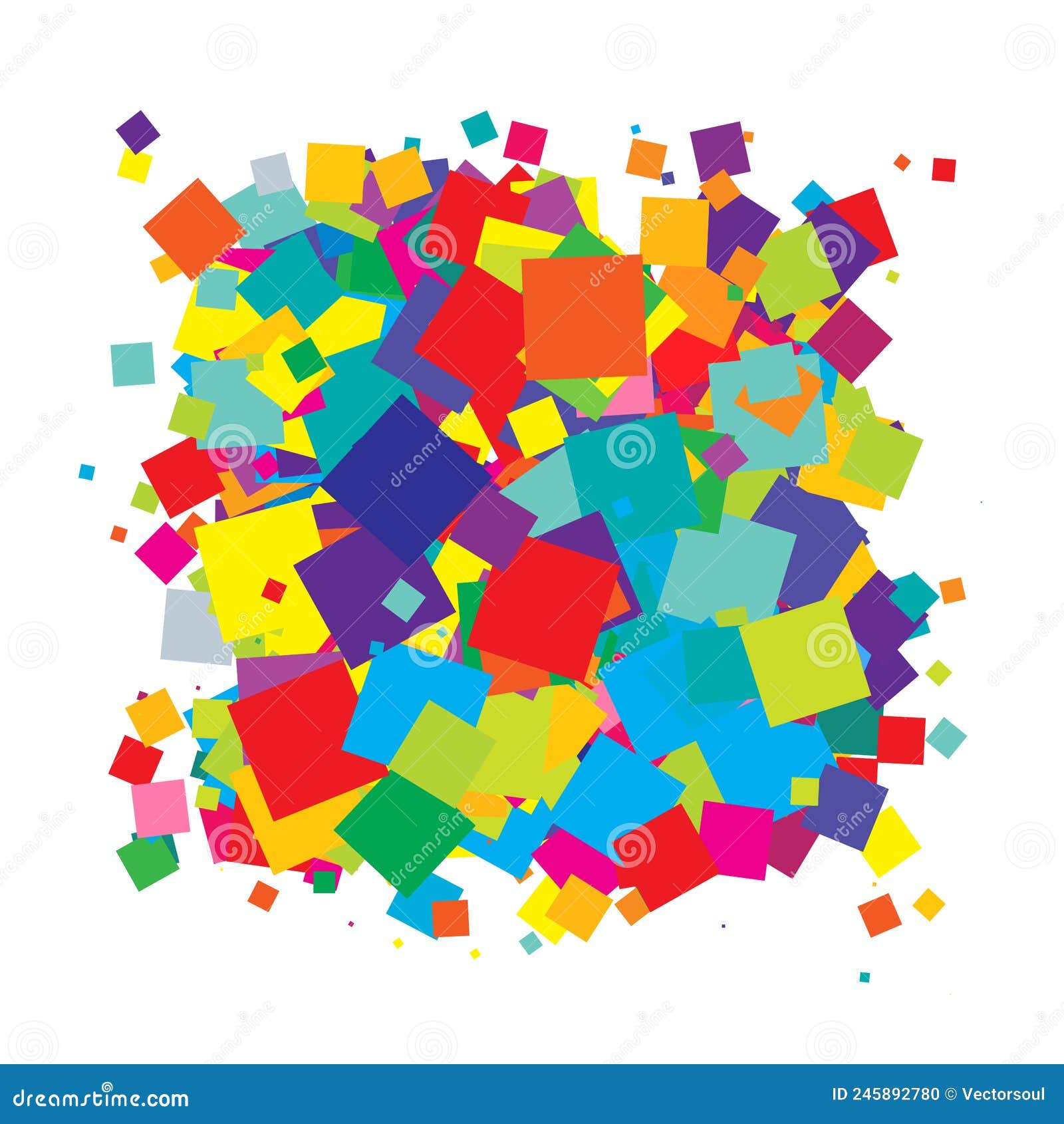 Abstract Overlapping Squares Element Vector Illustraiton Stock Vector ...