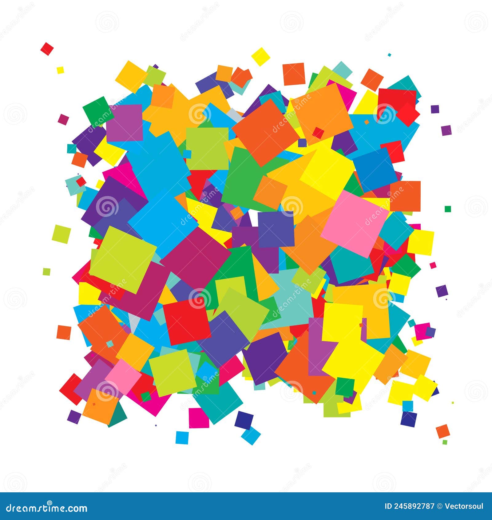 Abstract Overlapping Squares Element Vector Illustraiton Stock Vector ...