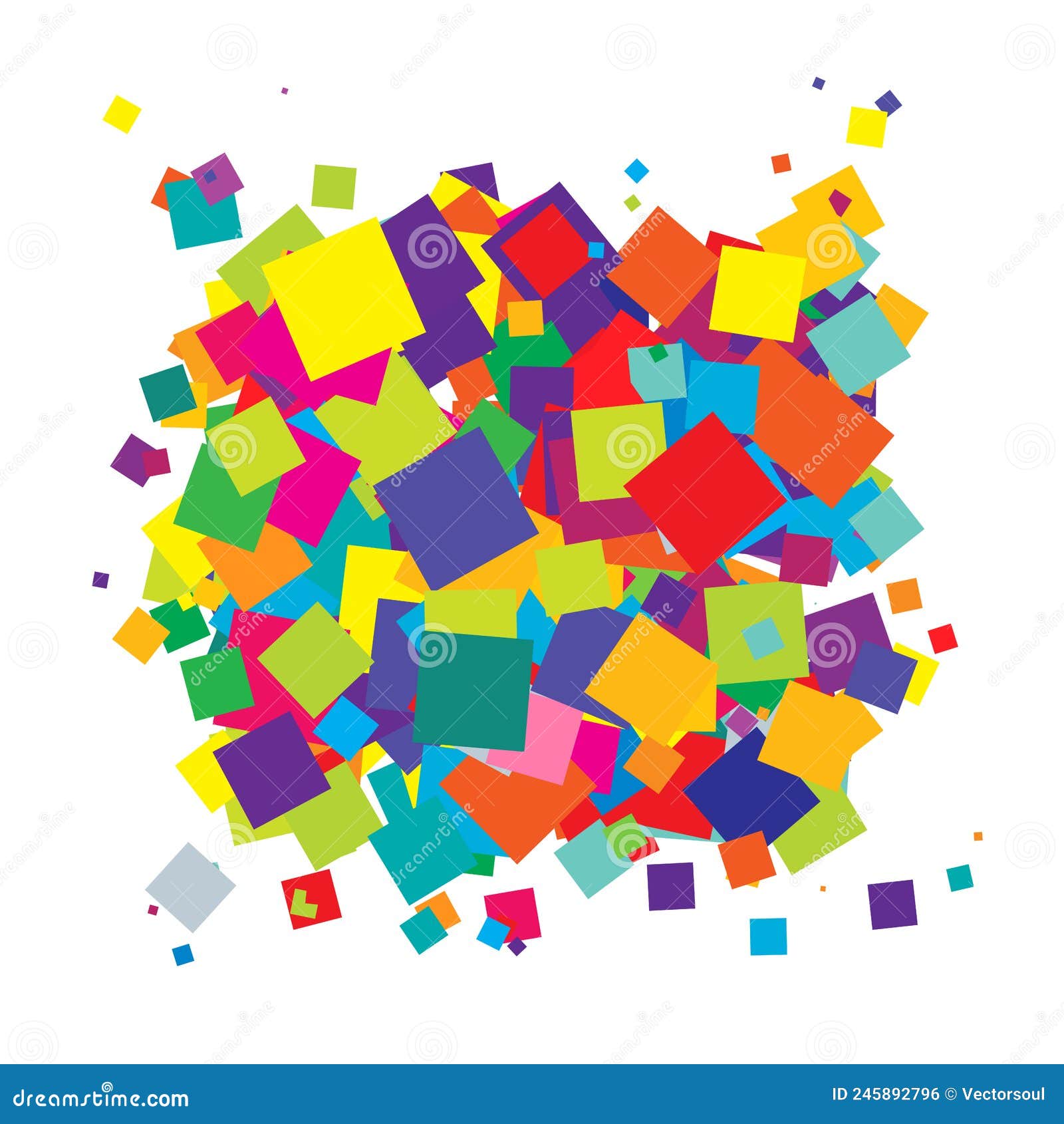 Abstract Overlapping Squares Element Vector Illustraiton Stock Vector ...