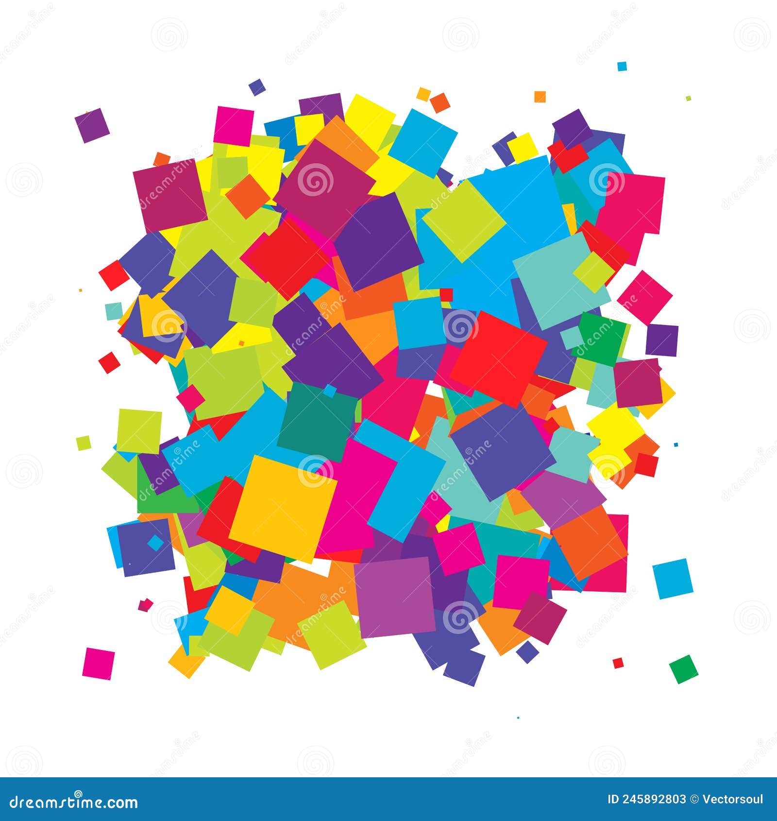 Abstract Overlapping Squares Element Vector Illustraiton Stock Vector ...