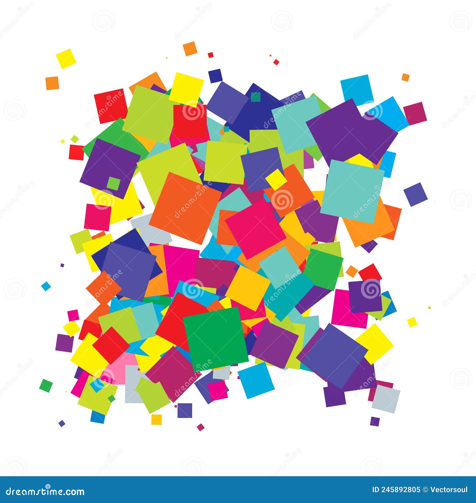 Abstract Overlapping Squares Element Vector Illustraiton Stock Vector ...