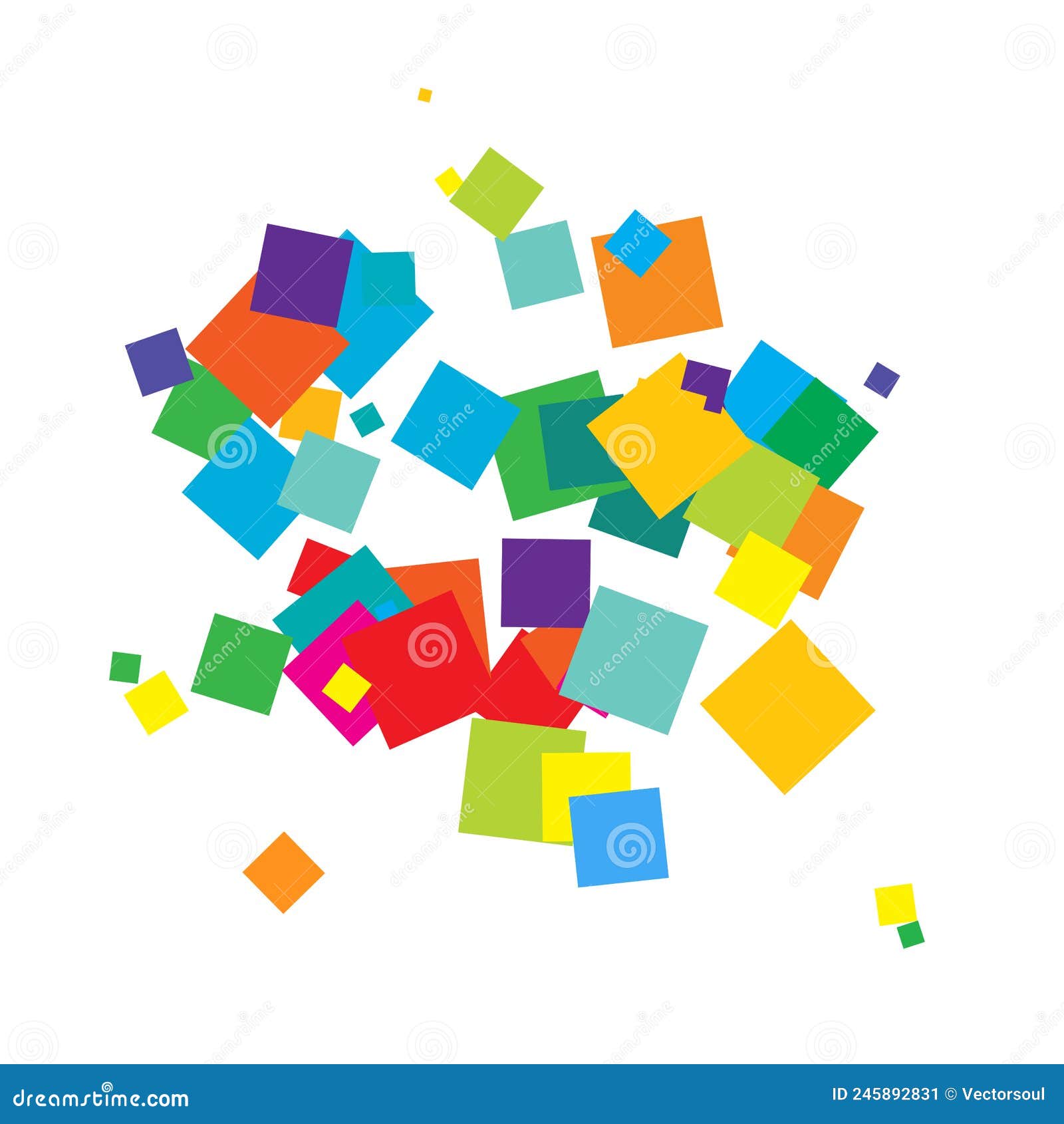 Abstract Overlapping Squares Element Vector Illustraiton Stock Vector ...