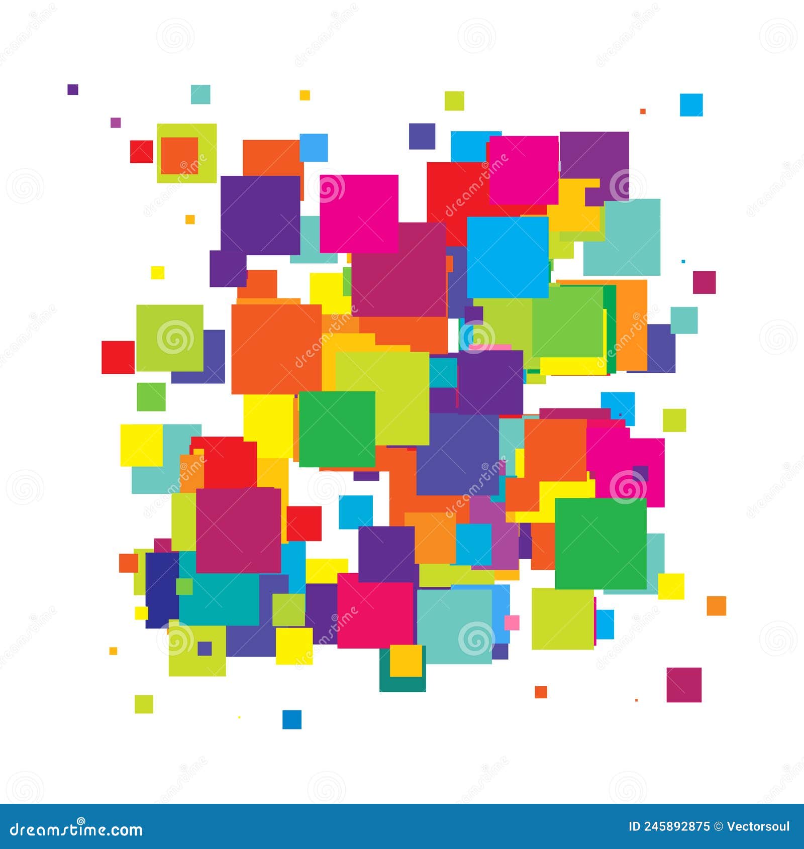 Abstract Overlapping Squares Element Vector Illustraiton Stock Vector ...
