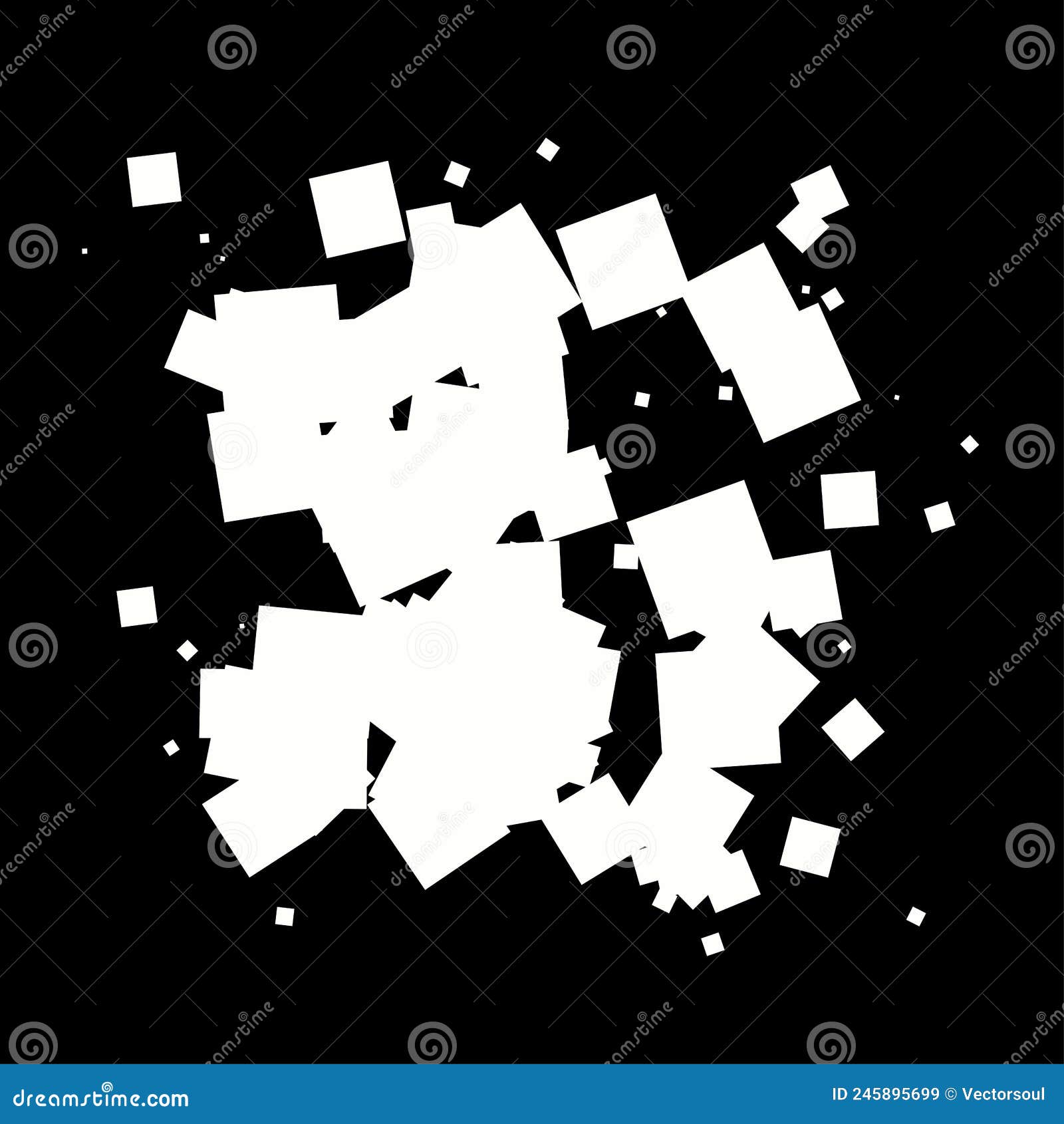 Abstract Overlapping Squares Element Vector Illustraiton Stock Vector ...