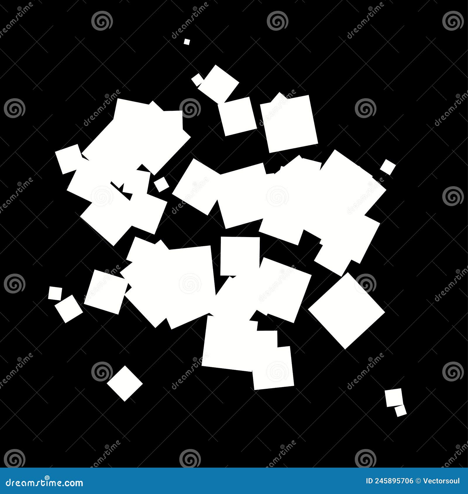 Abstract Overlapping Squares Element Vector Illustraiton Stock Vector ...