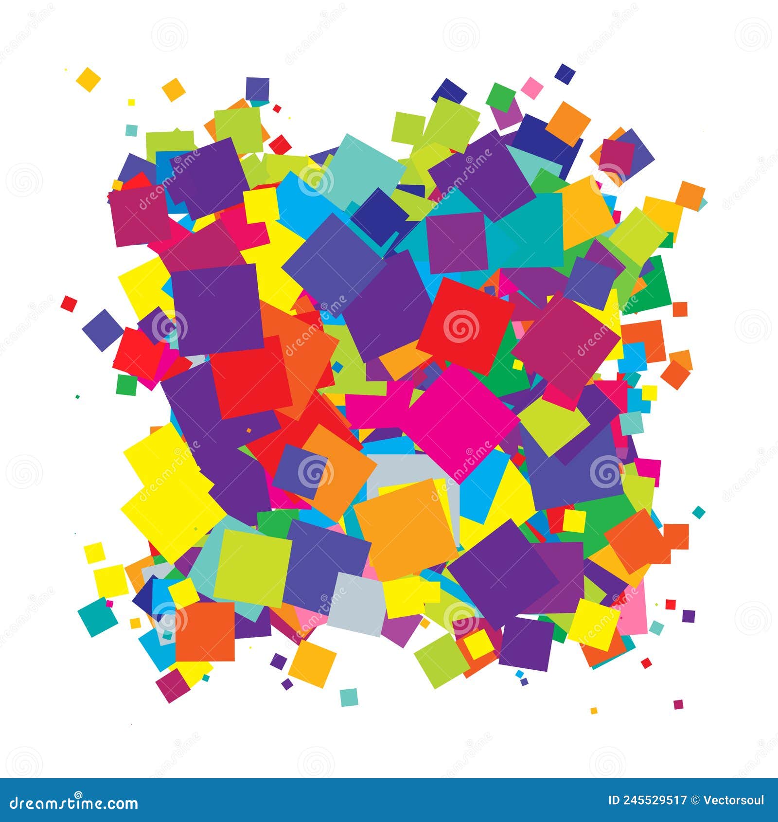 Abstract Overlapping Squares Pattern Vector Illustraiton Stock Vector ...