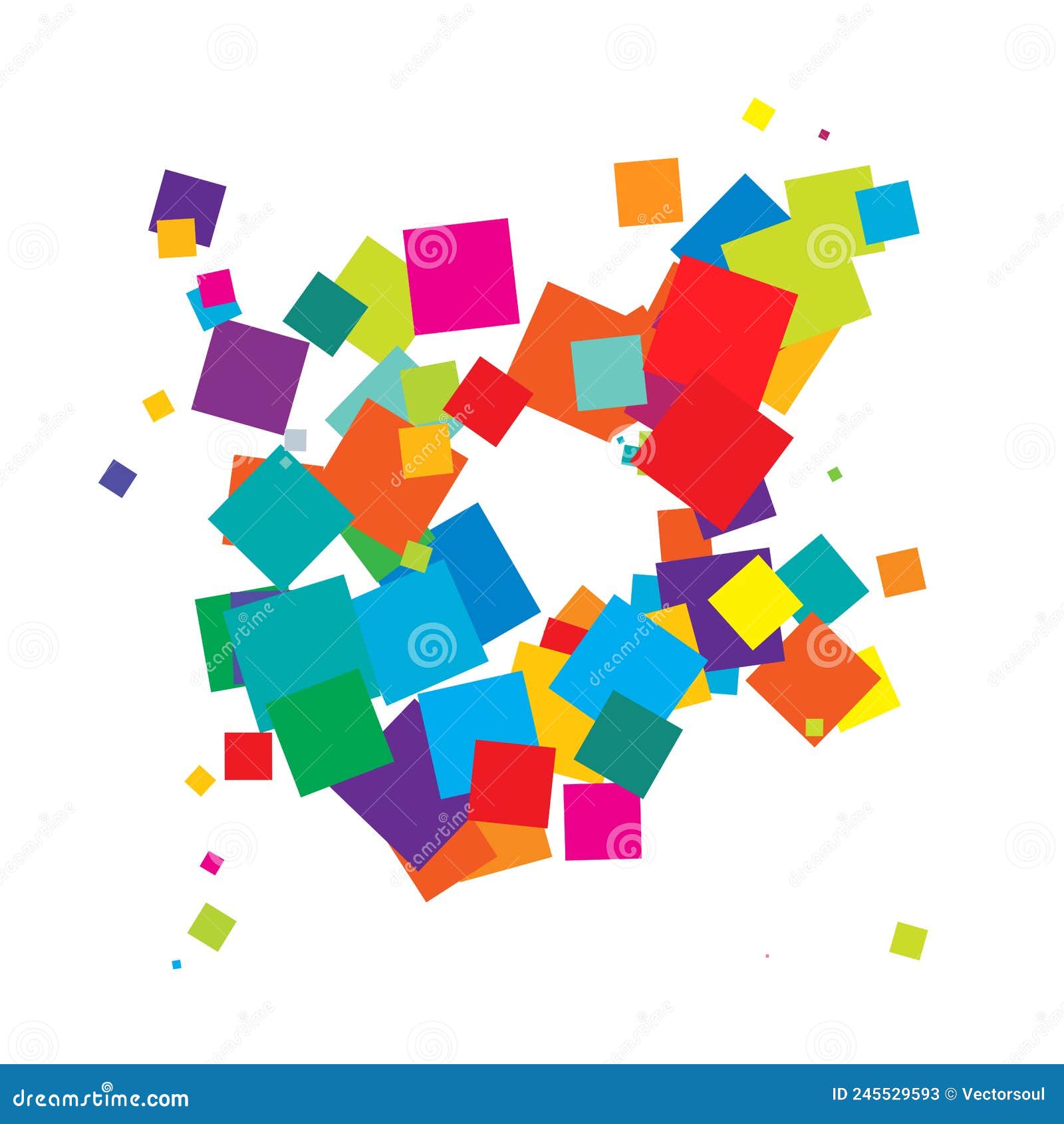 Abstract Overlapping Squares Pattern Vector Illustraiton Stock Vector ...