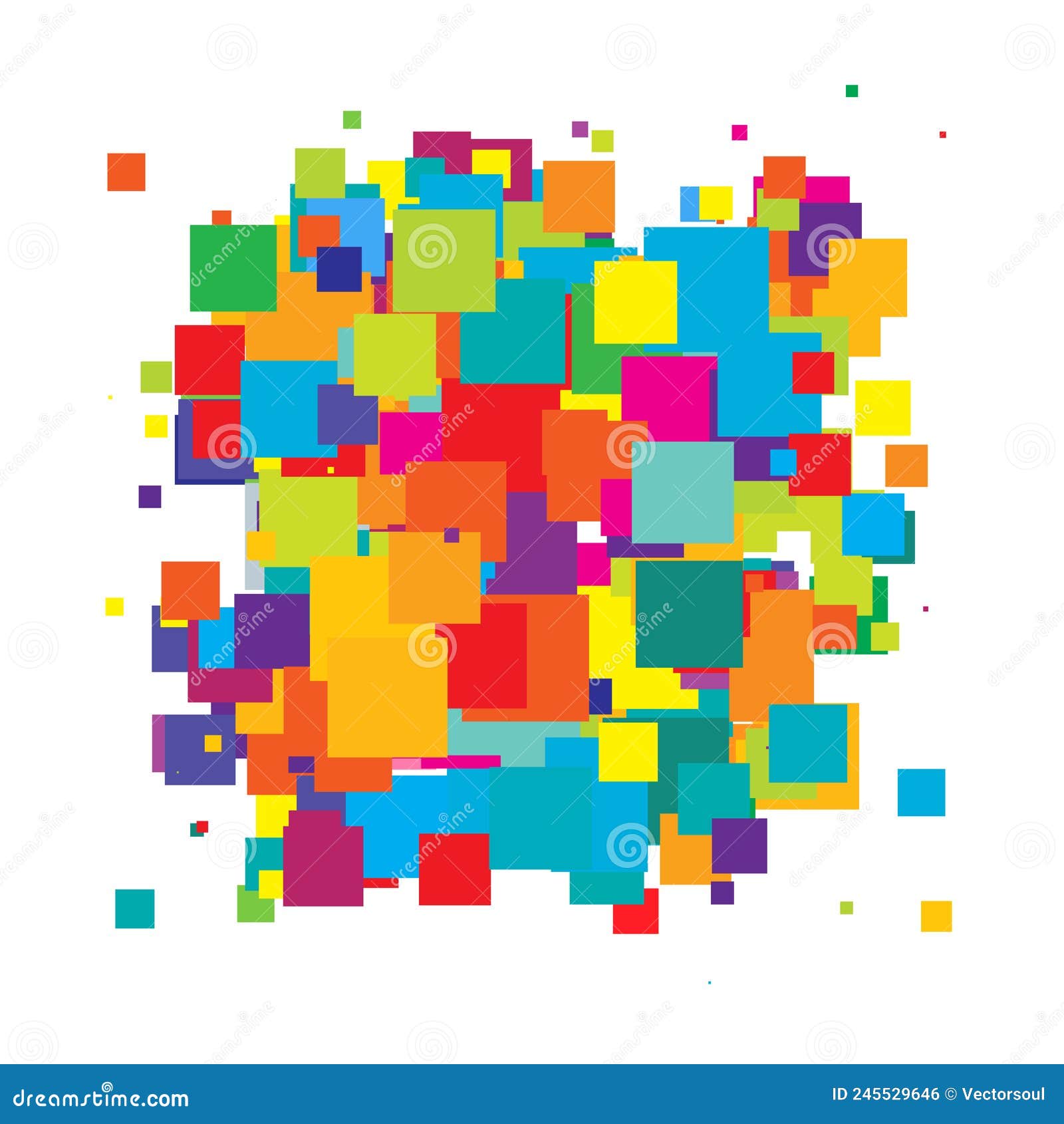 Abstract Overlapping Squares Pattern Vector Illustraiton Stock Vector ...