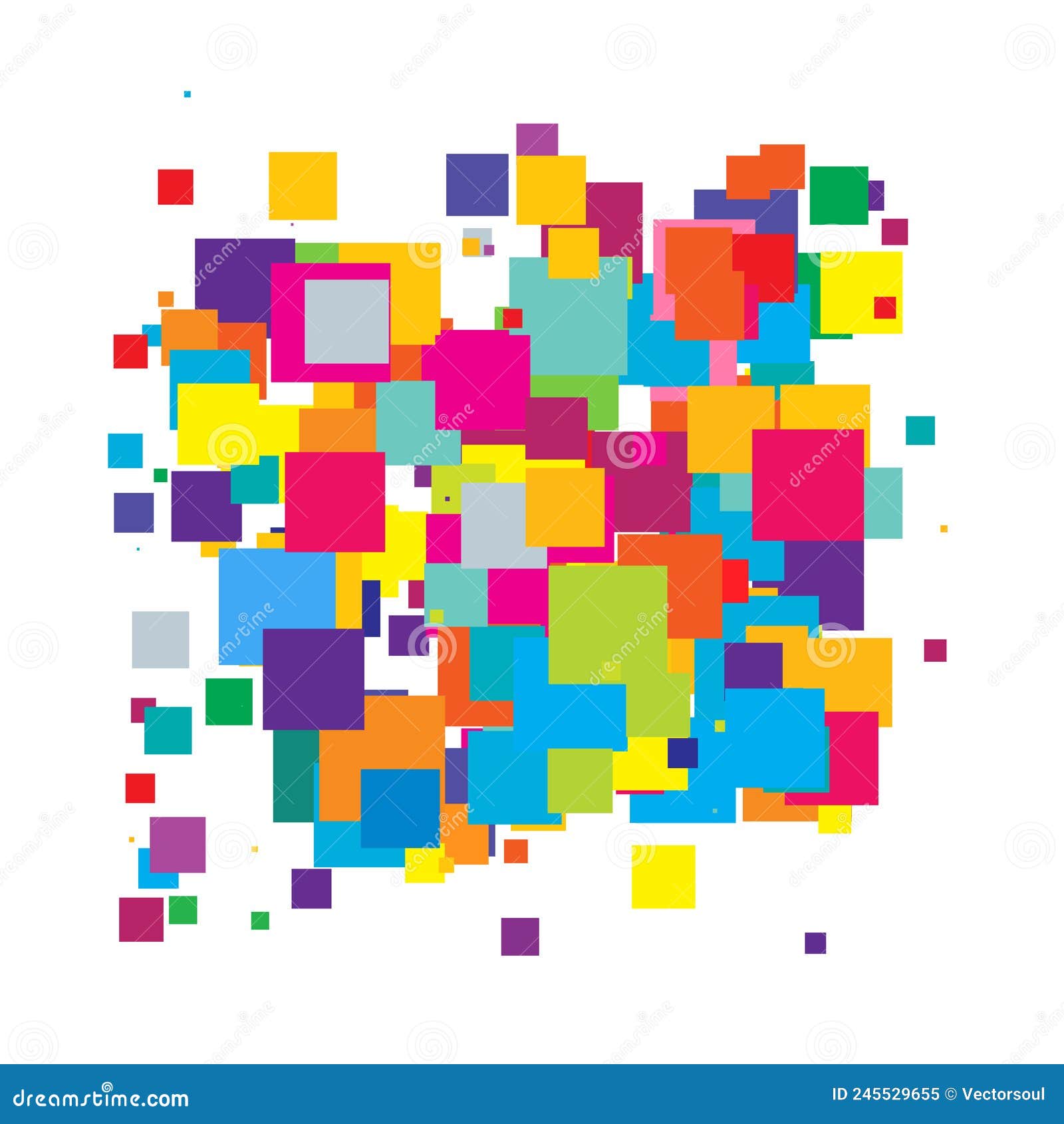 Abstract Overlapping Squares Pattern Vector Illustraiton Stock Vector ...