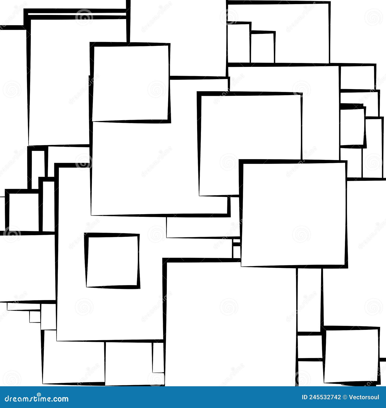 Abstract Overlapping Squares Pattern Vector Illustraiton Stock Vector ...