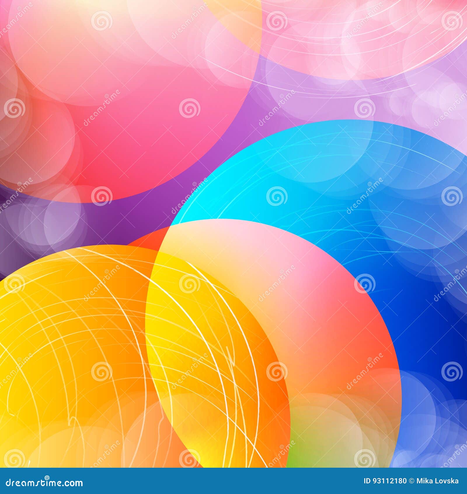 Abstract Overlay Circle Background with Circles. Vector. Stock ...