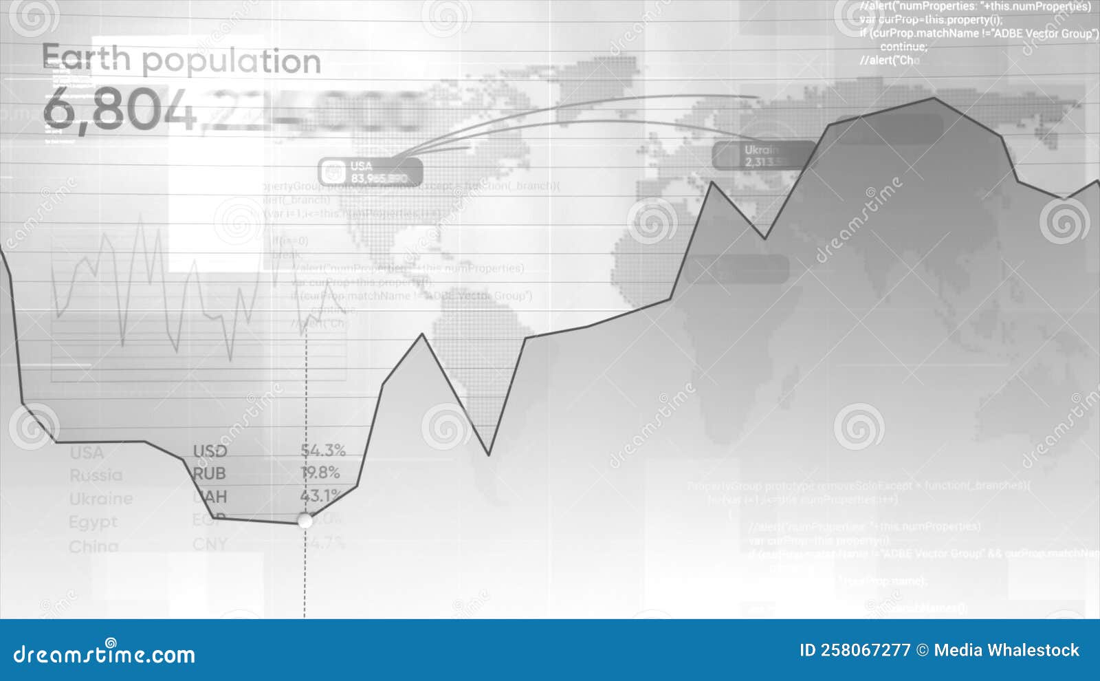 Abstract Overpopulation Graphics Growth. Motion. Concept of Social ...