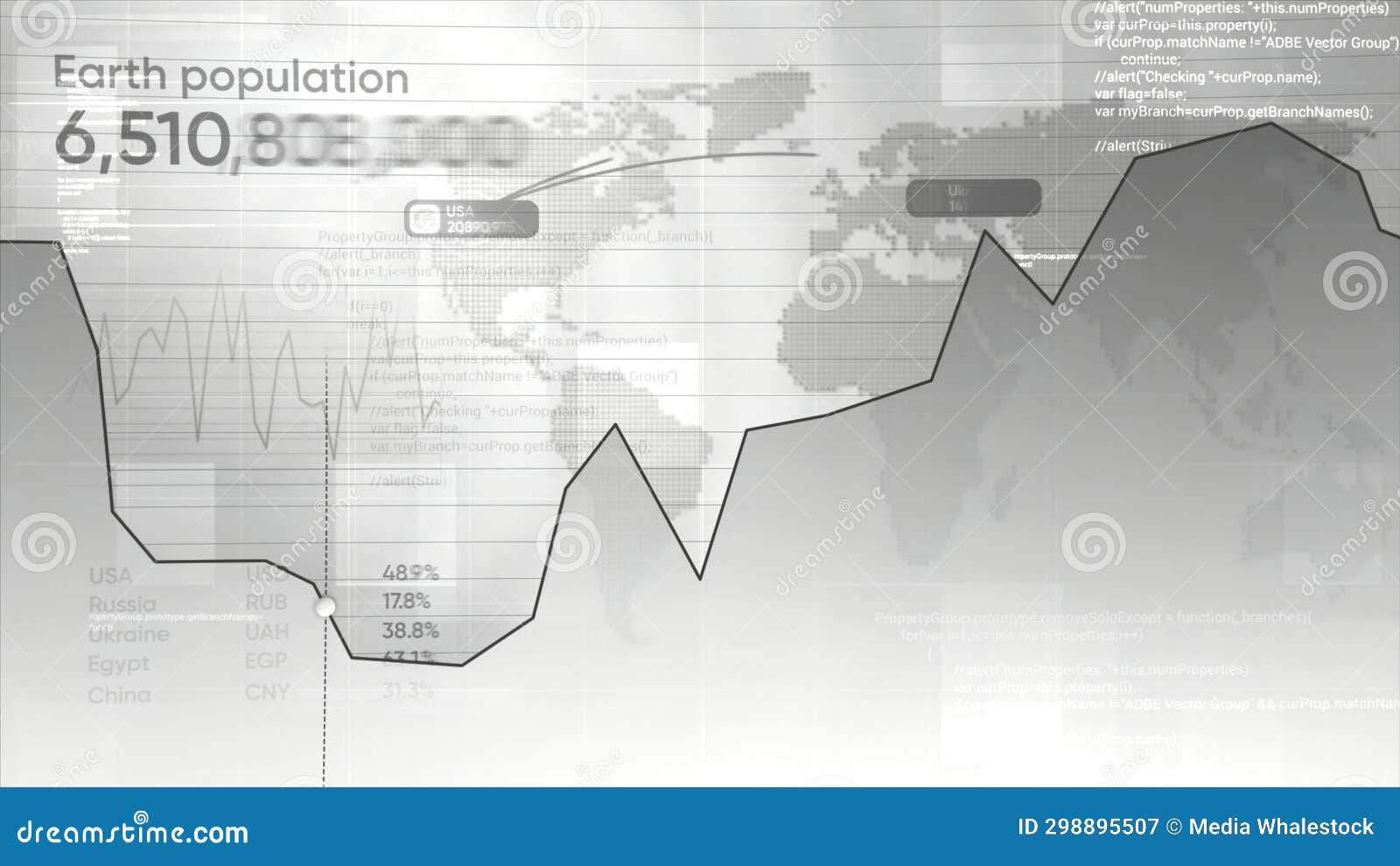 Abstract Overpopulation Graphics Growth. Motion. Concept of Social ...