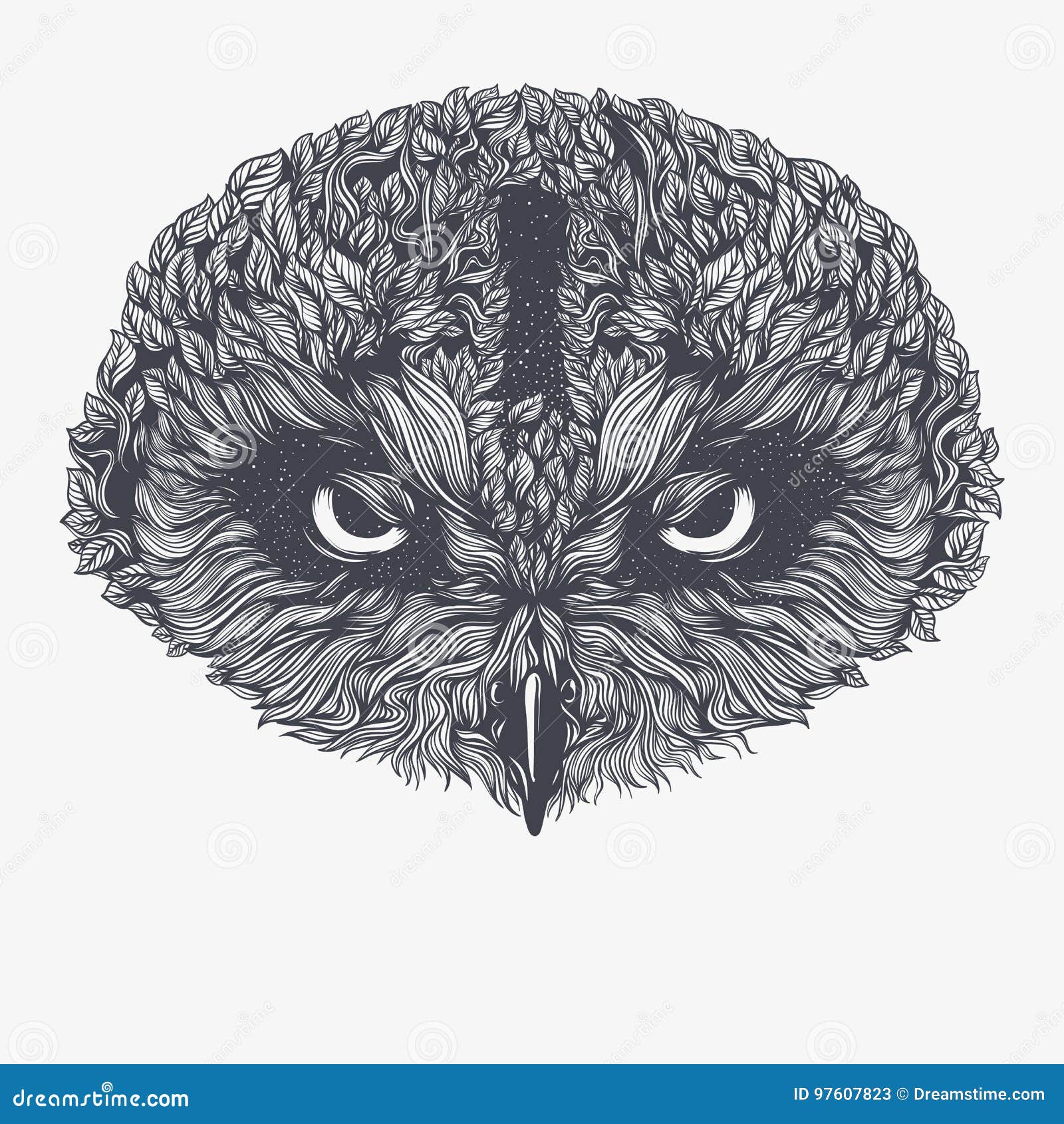 Abstract Owl. Vector Illustration Stock Illustration - Illustration of ...