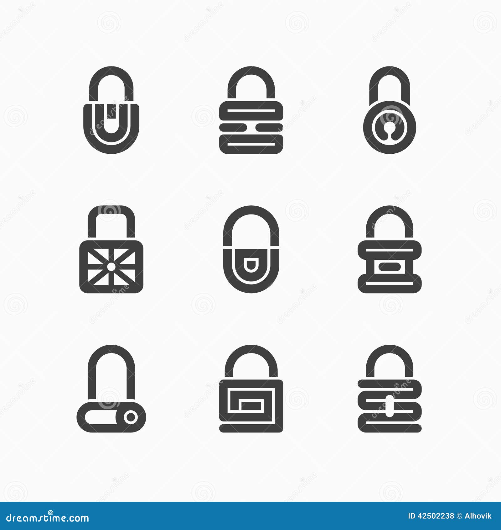 Abstract Padlock Cyber Security With Interface Icons Concept Protection ... Abstract Padlock Cyber Security With Interface Icons Concept Protection ...