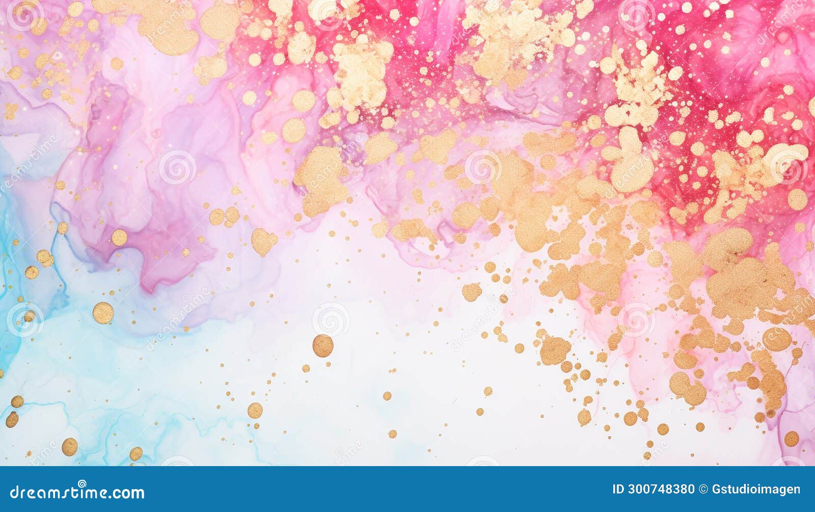 Abstract Paint Backdrop with Multi Colored Watercolor Paints Generated ...