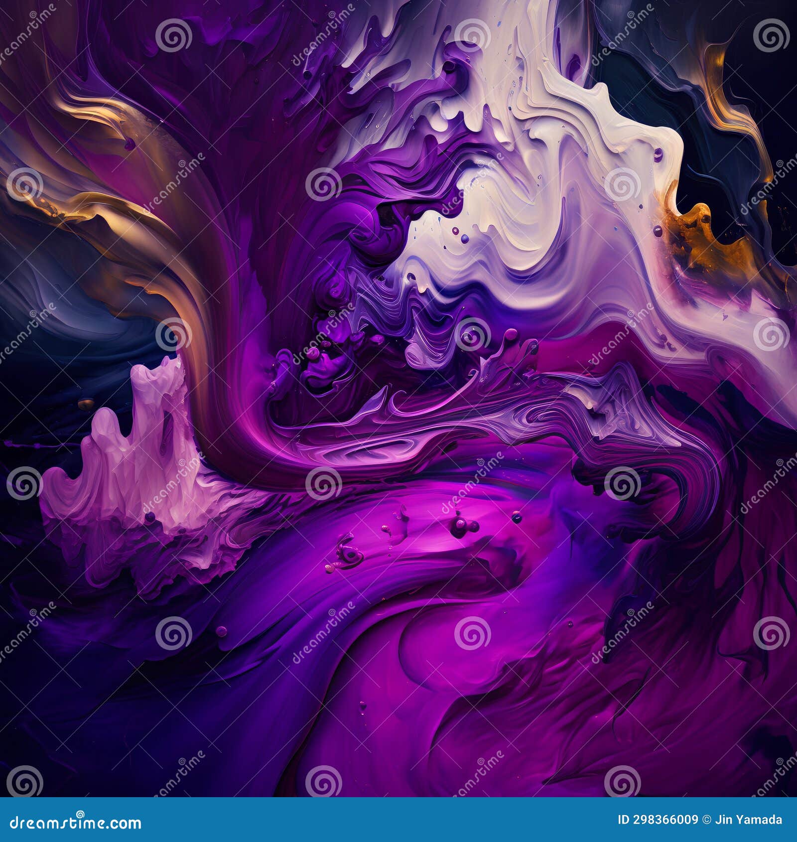 Abstract Paint Background. Purple, Purple and Black Colors. Computer ...