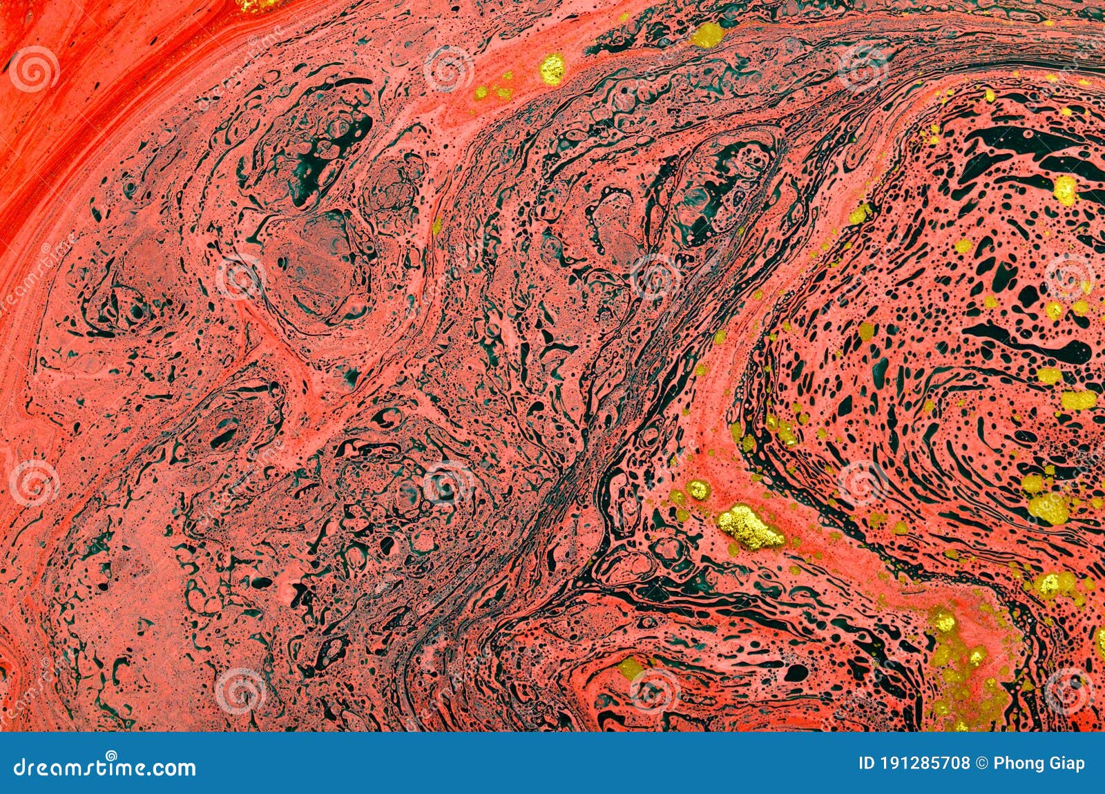 Abstract paint blending. stock photo. Image of background - 191285708