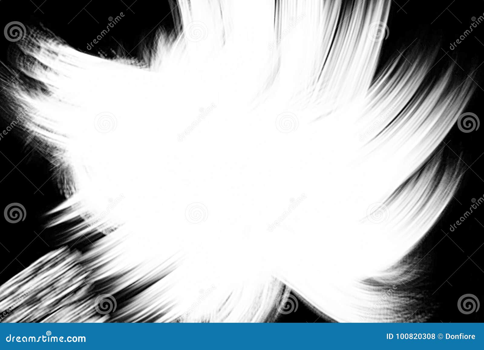 Abstract Paint Brush Stroke Black and White Transition Background ...