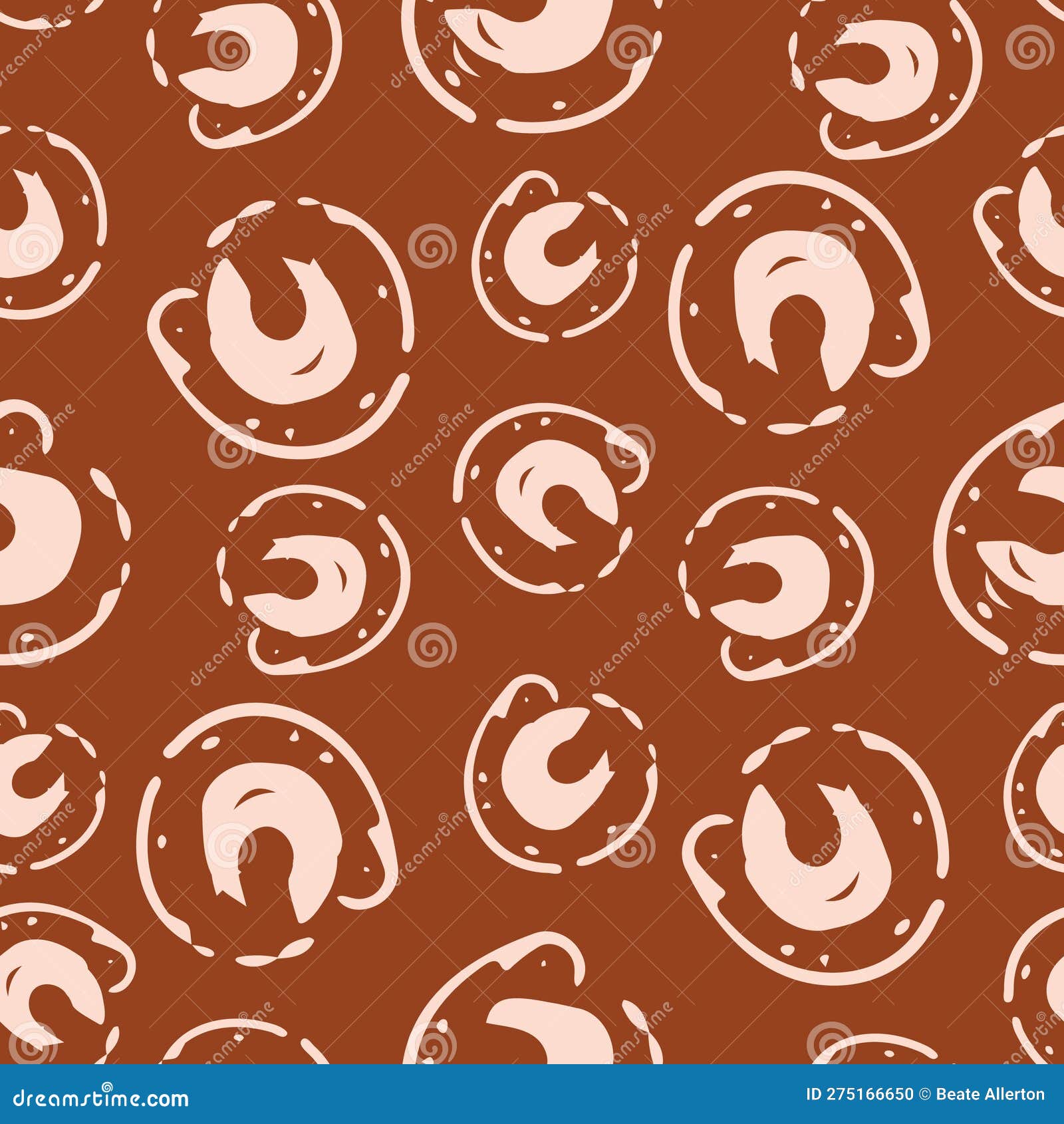 Abstract Paint Dab Circle Vector Seamless Pattern Background. Textured ...