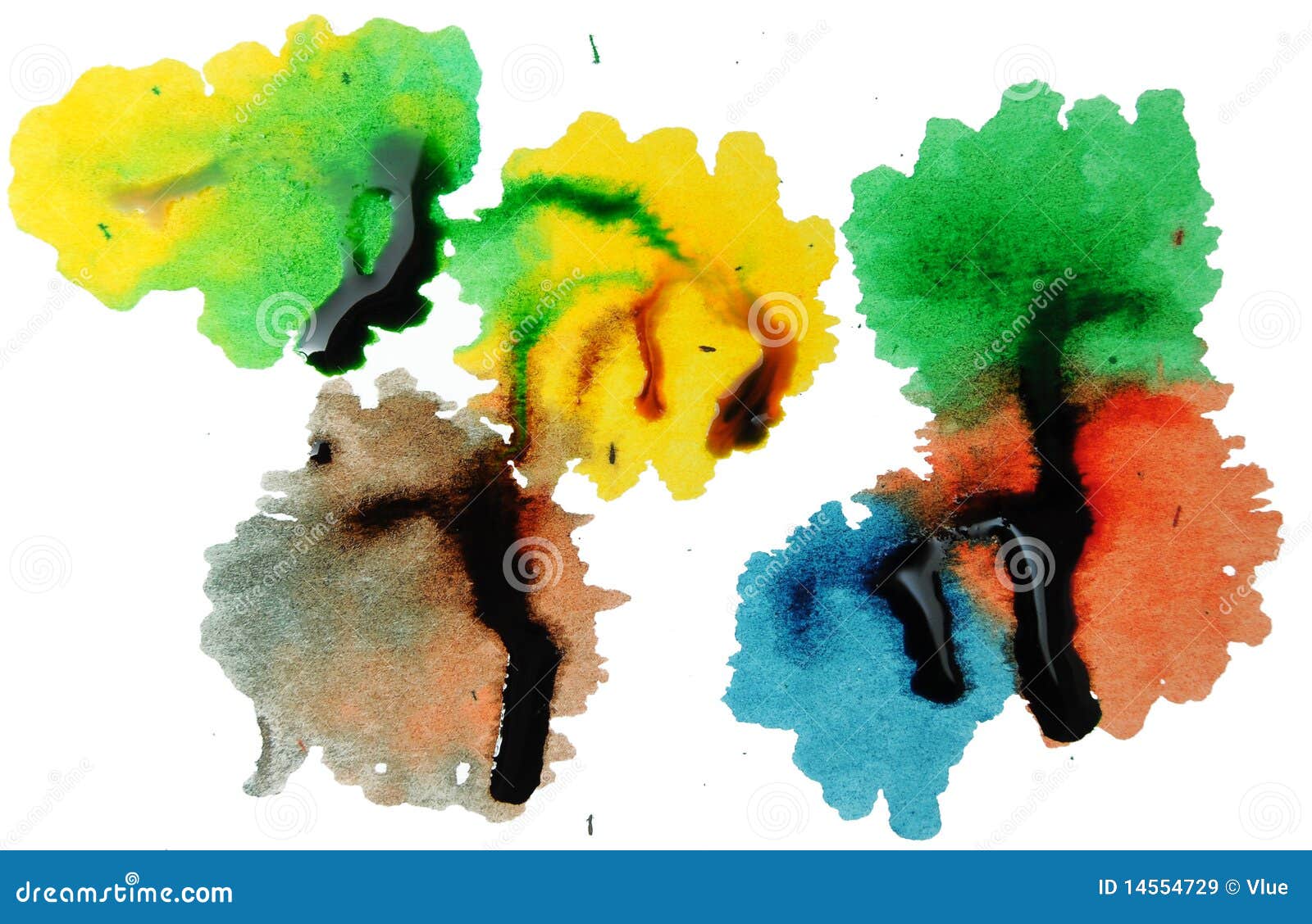 Abstract Paint Drops and Dribbles Stock Image - Image of paint, messy ...