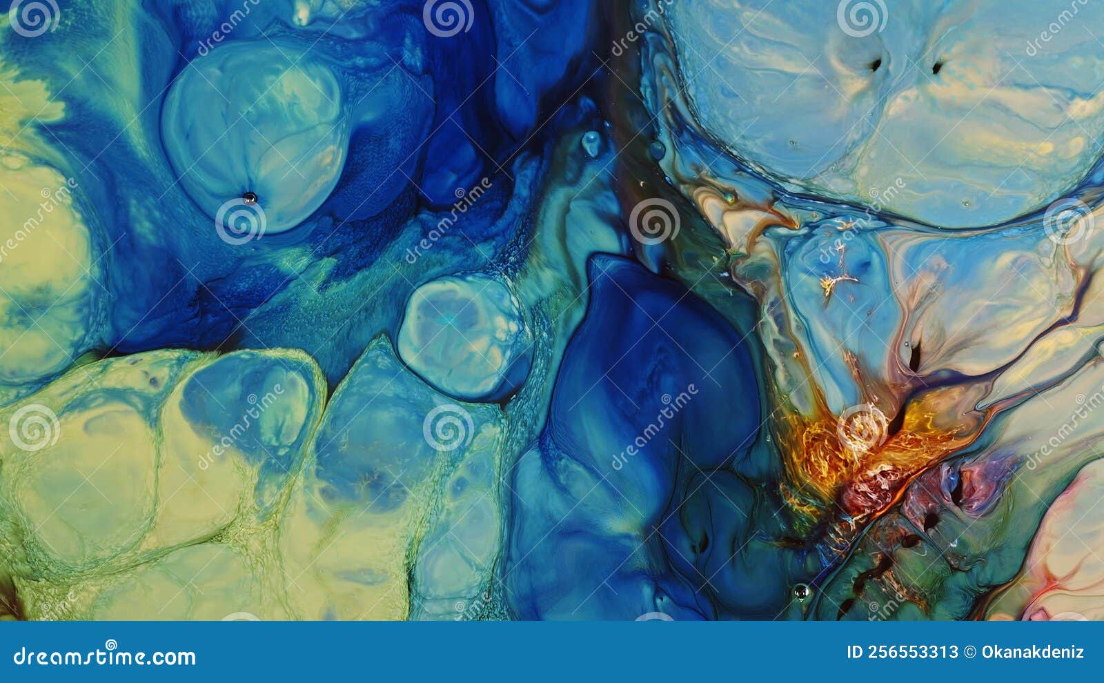 Abstract Paint Ink Spread Like Explosion on Milky Surface Stock Video ...