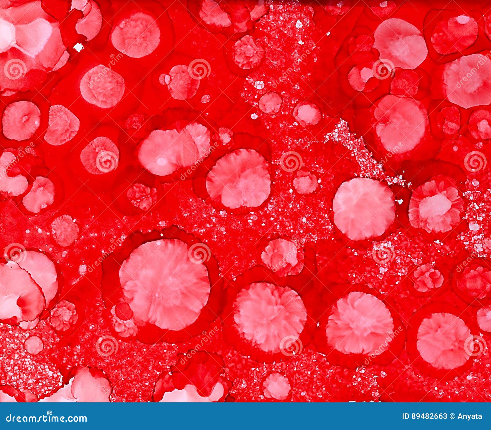 Abstract Paint Red Spots Textured Stock Illustration - Illustration of ...