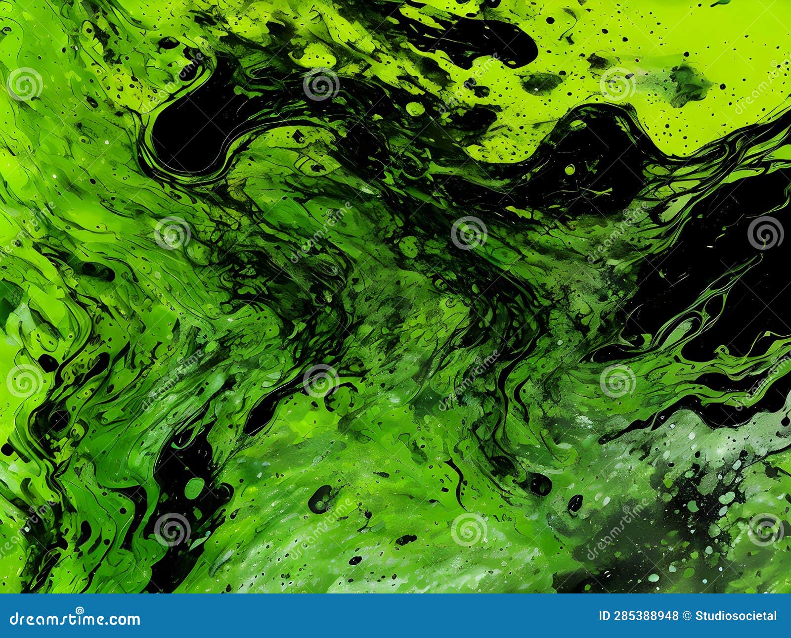 Abstract Paint Splash Background Green Splatter Иллюстрация штока ...