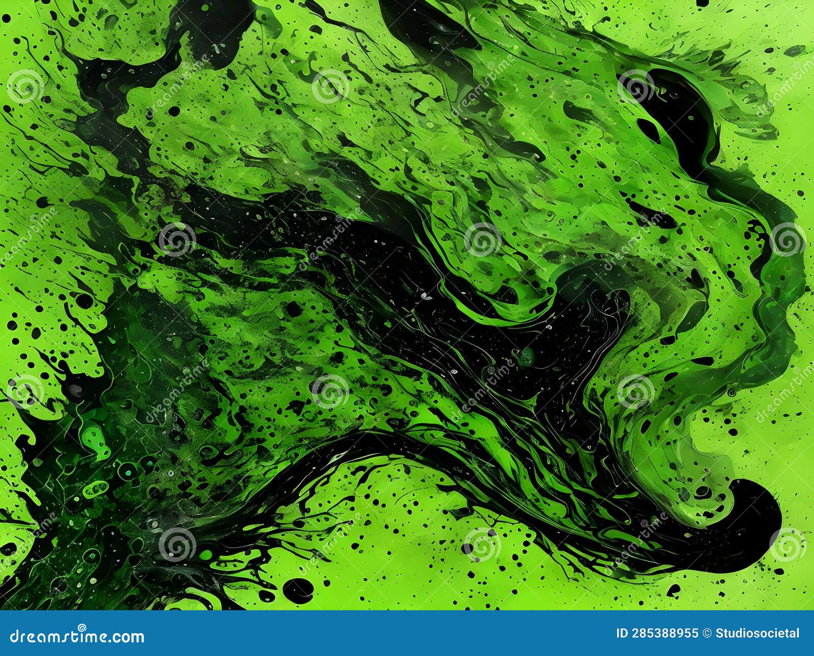 Abstract Paint Splash Background Green Splatter Иллюстрация штока ...