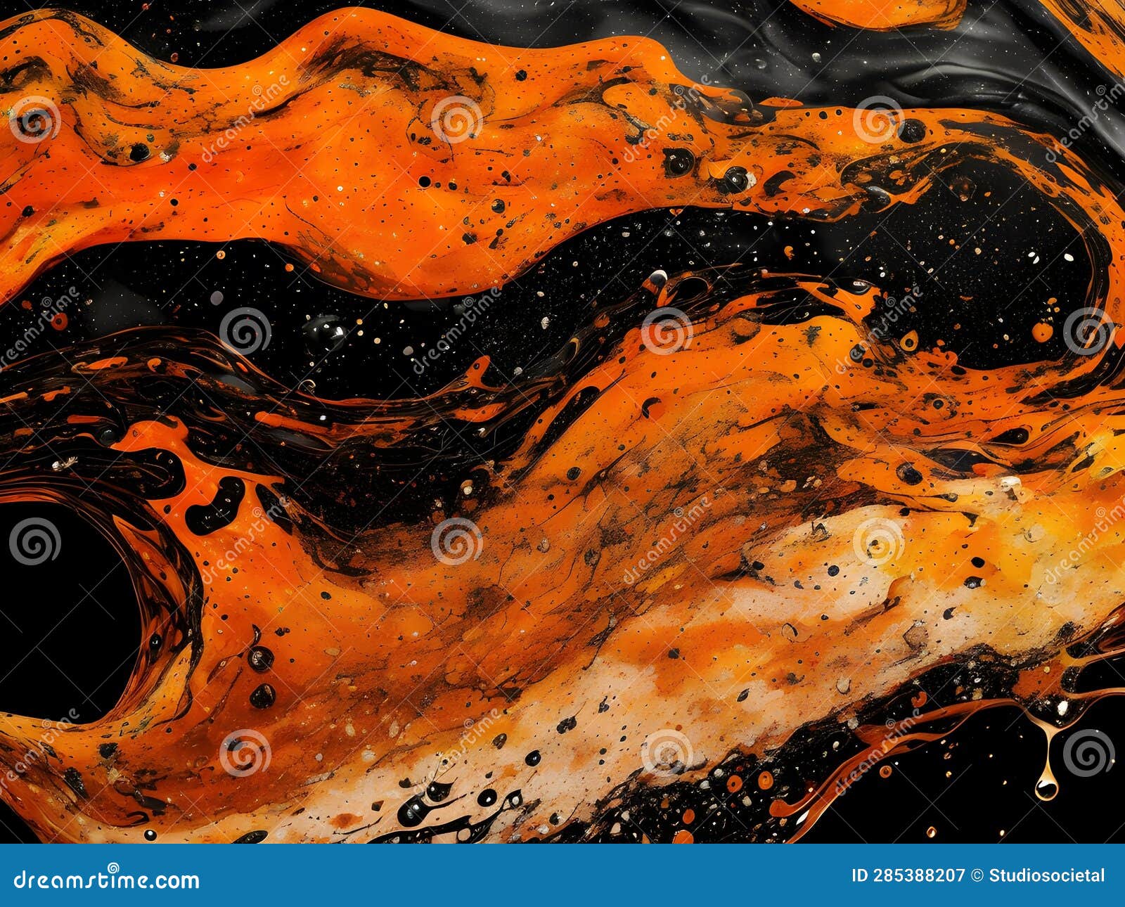 Abstract Paint Splash Background Orange Splatter Stock Illustration ...