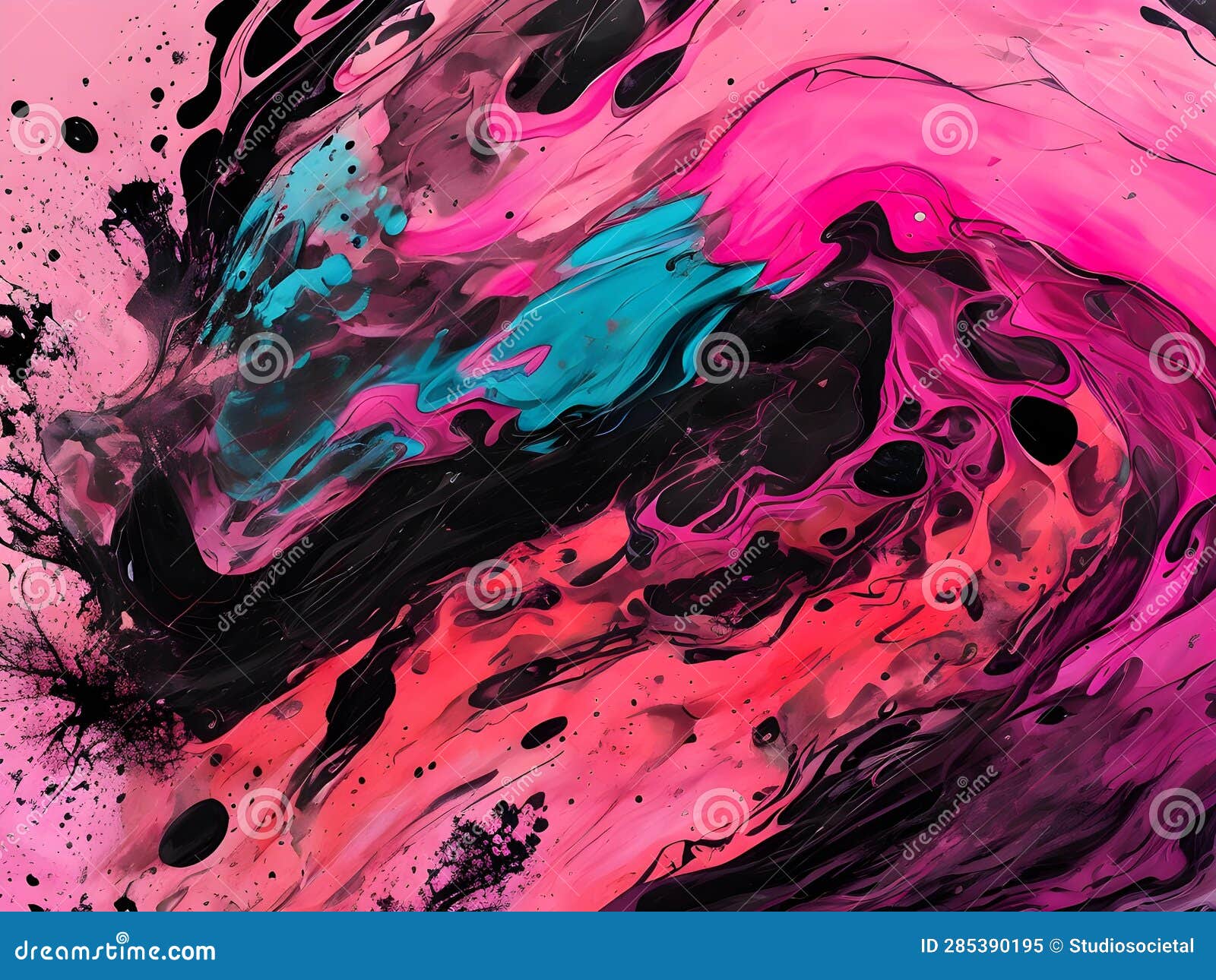 Abstract Paint Splash Background Pink Splatter Stock Illustration ...