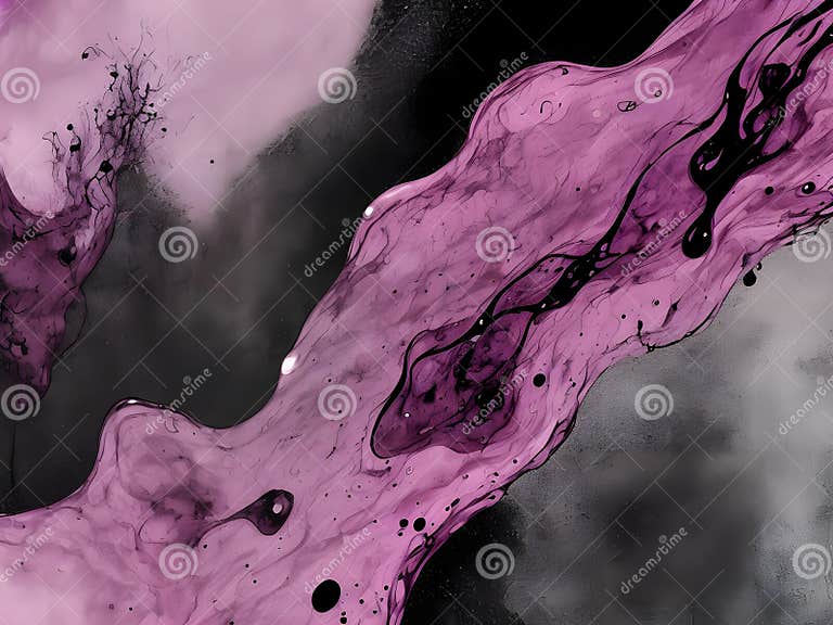 Abstract Paint Splash Background Purple Splatter Stock Illustration ...