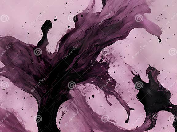 Abstract Paint Splash Background Purple Splatter Stock Illustration ...