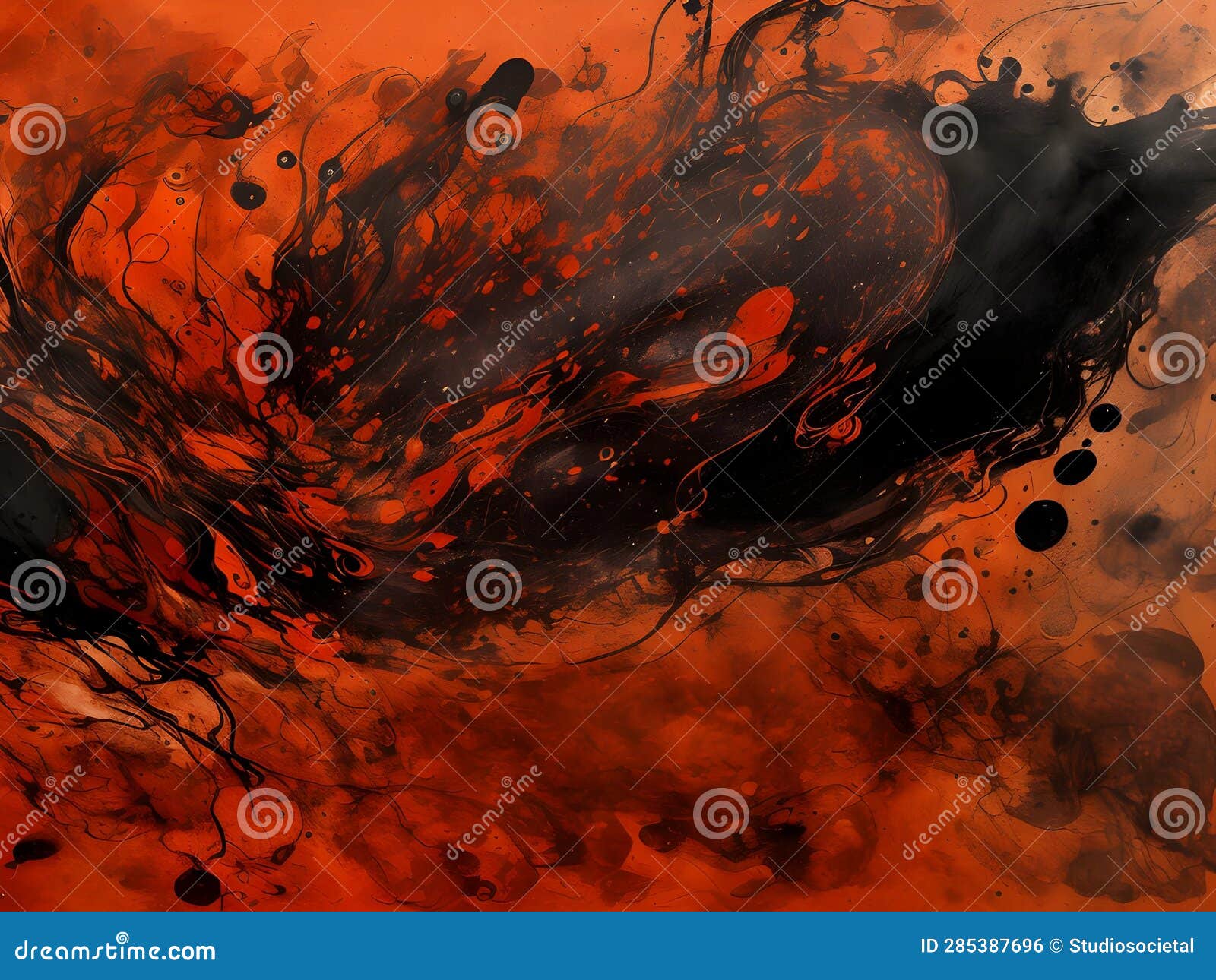 Abstract Paint Splash Background Red Orange Splatter Stock Illustration ...