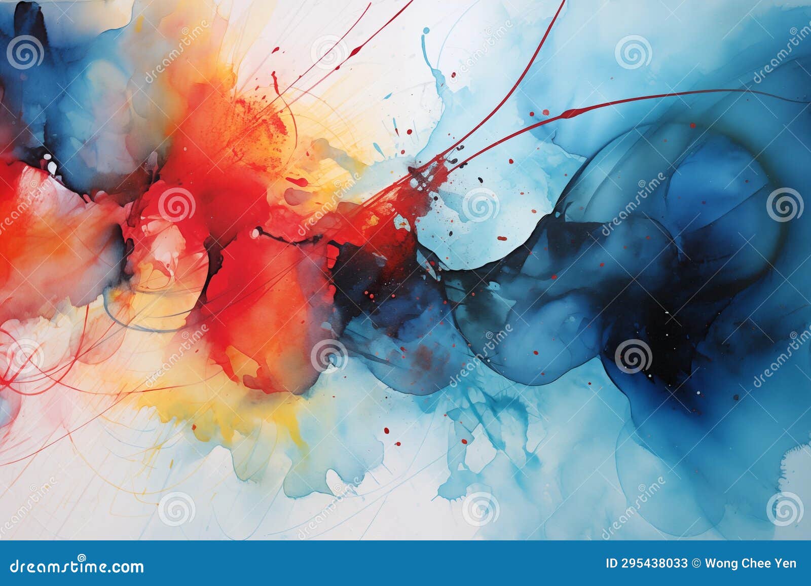 Abstract Paint Splash and Drips Colourful Wallpaper Background Stock ...
