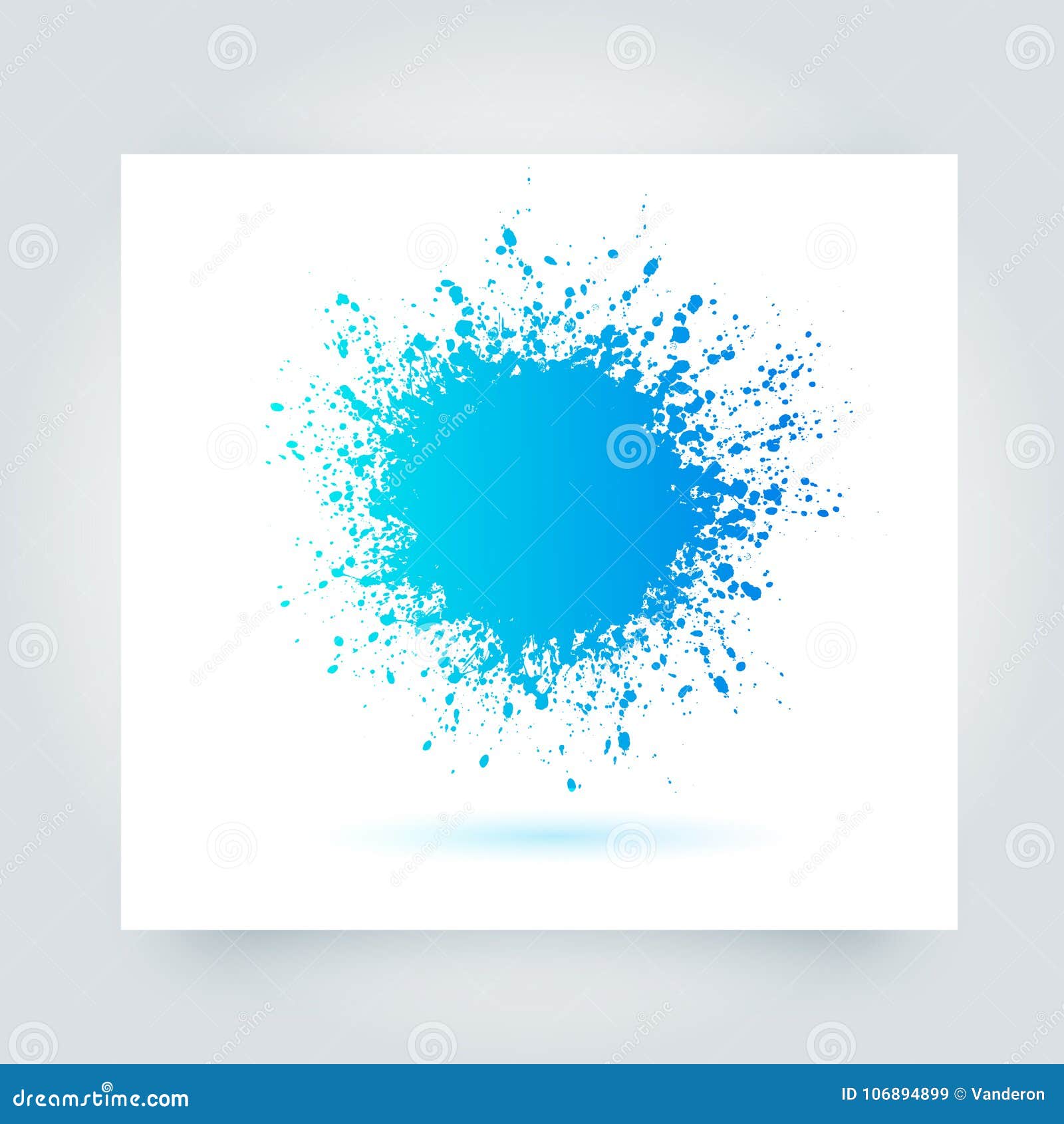 Abstract Paint Splashes Set For Design Use. Splatter Template Set ...