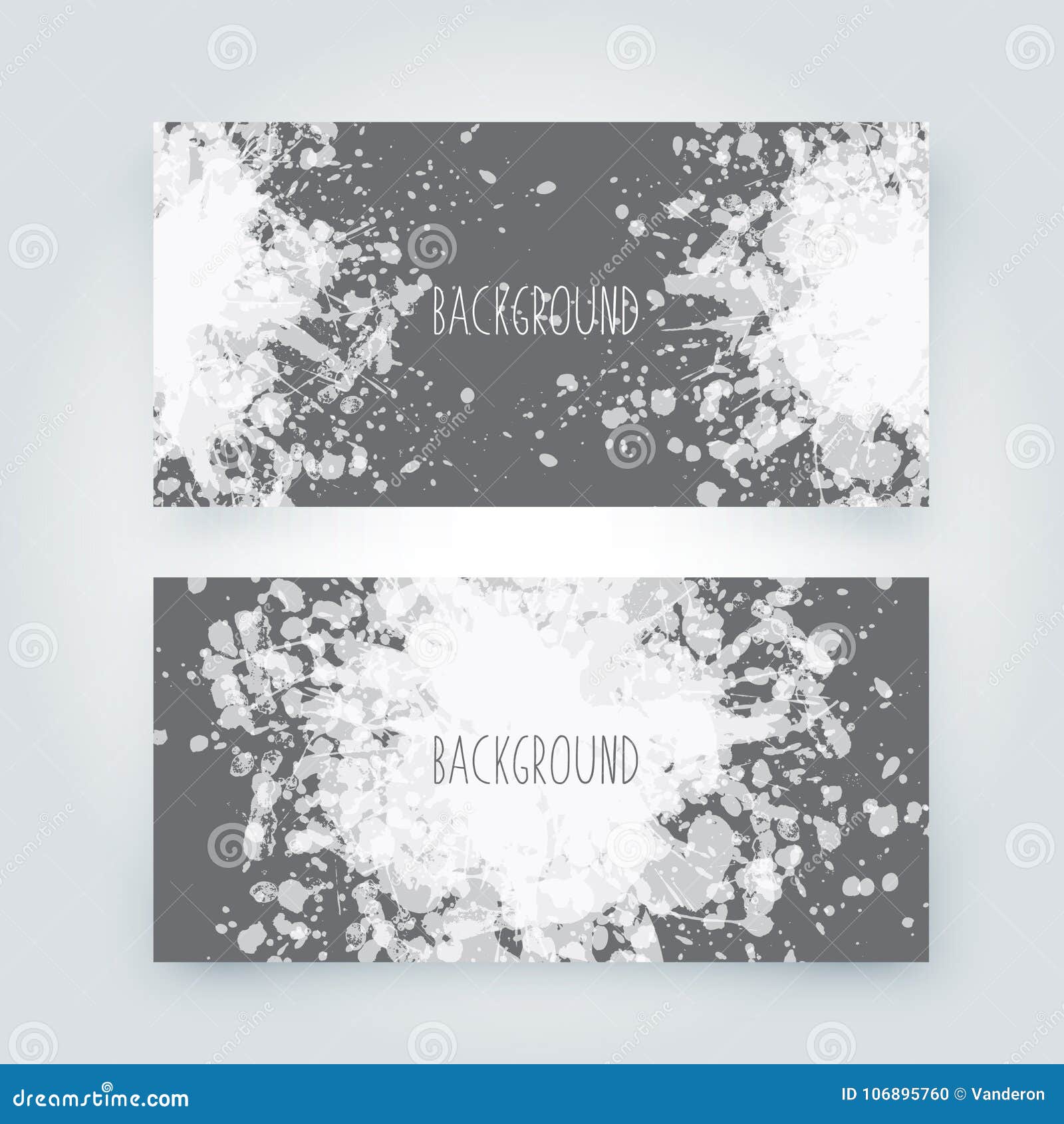 Abstract Paint Splashes Set for Design Use. Splatter Template Set ...
