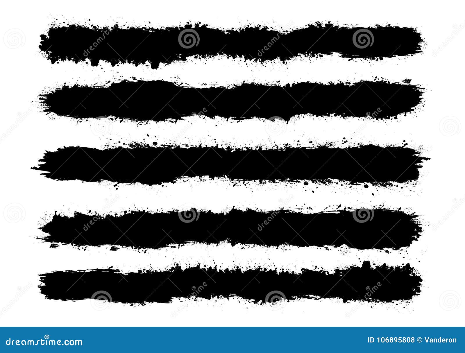 Abstract Paint Splashes Set for Design Use. Splatter Template Set ...