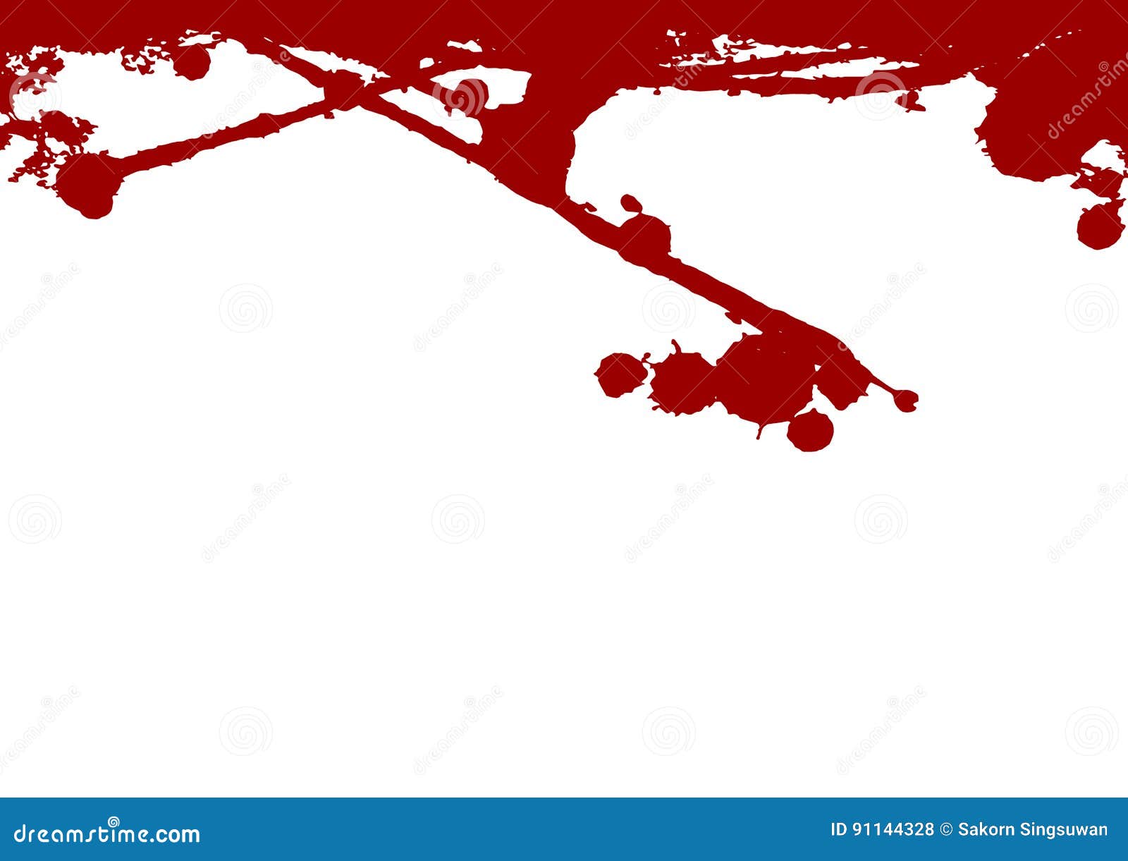 Abstract Paint Splatter Red Color Isolated Background Stock Vector ...