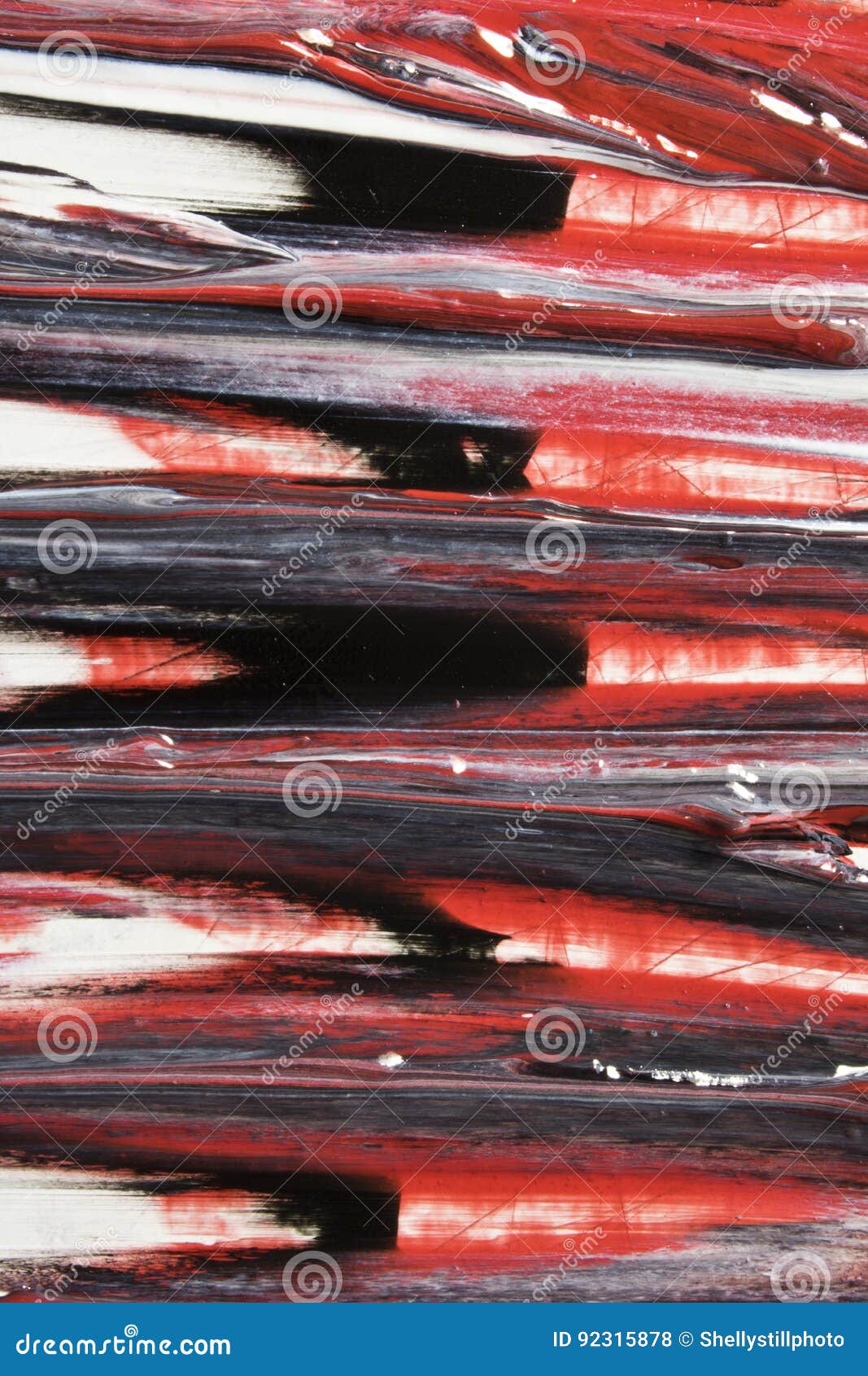 Abstract Paint Streaks and Marks on Black Background Stock Photo ...
