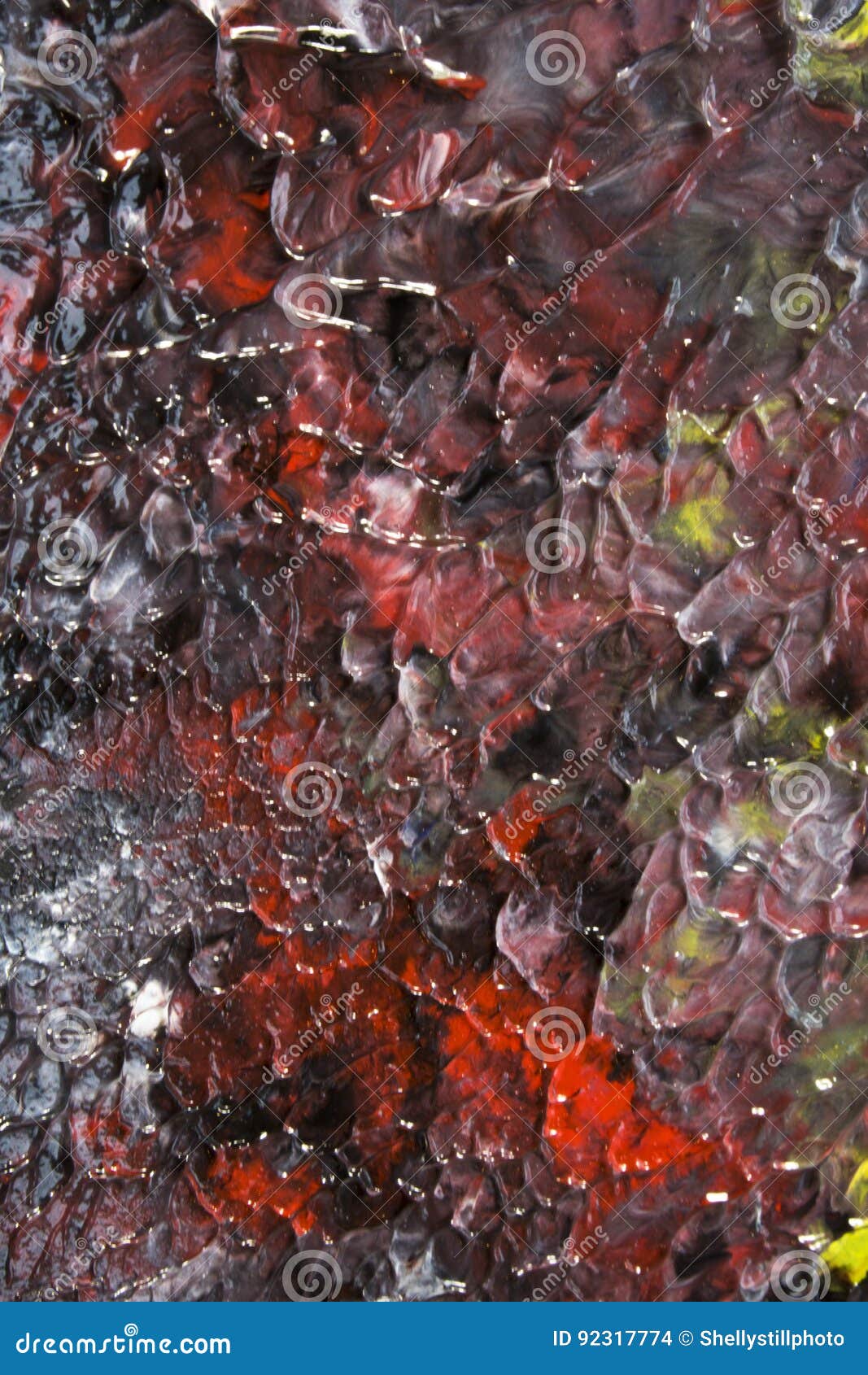 Abstract Paint Streaks and Marks on Black Background Stock Photo ...