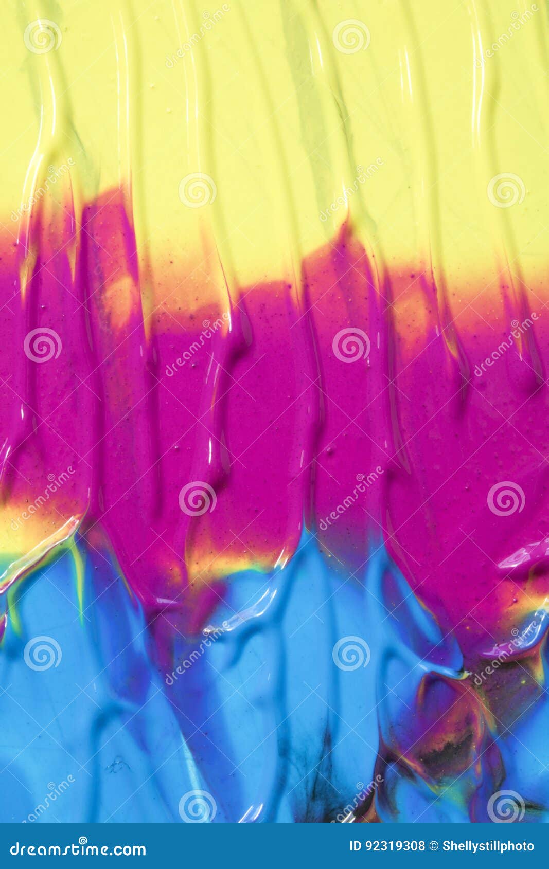Abstract Paint Streaks and Marks on Black Background Stock Photo ...