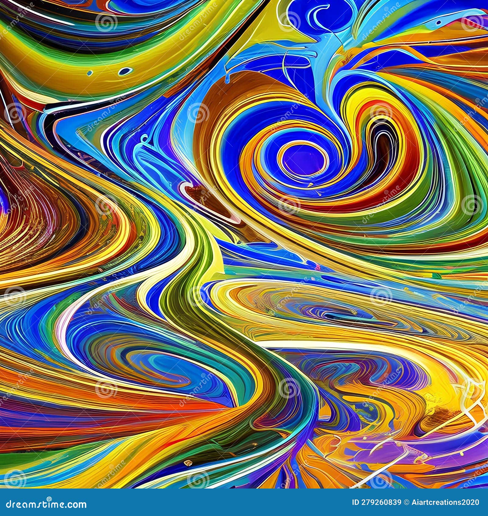 1222 Abstract Paint Swirls: a Creative and Expressive Background ...