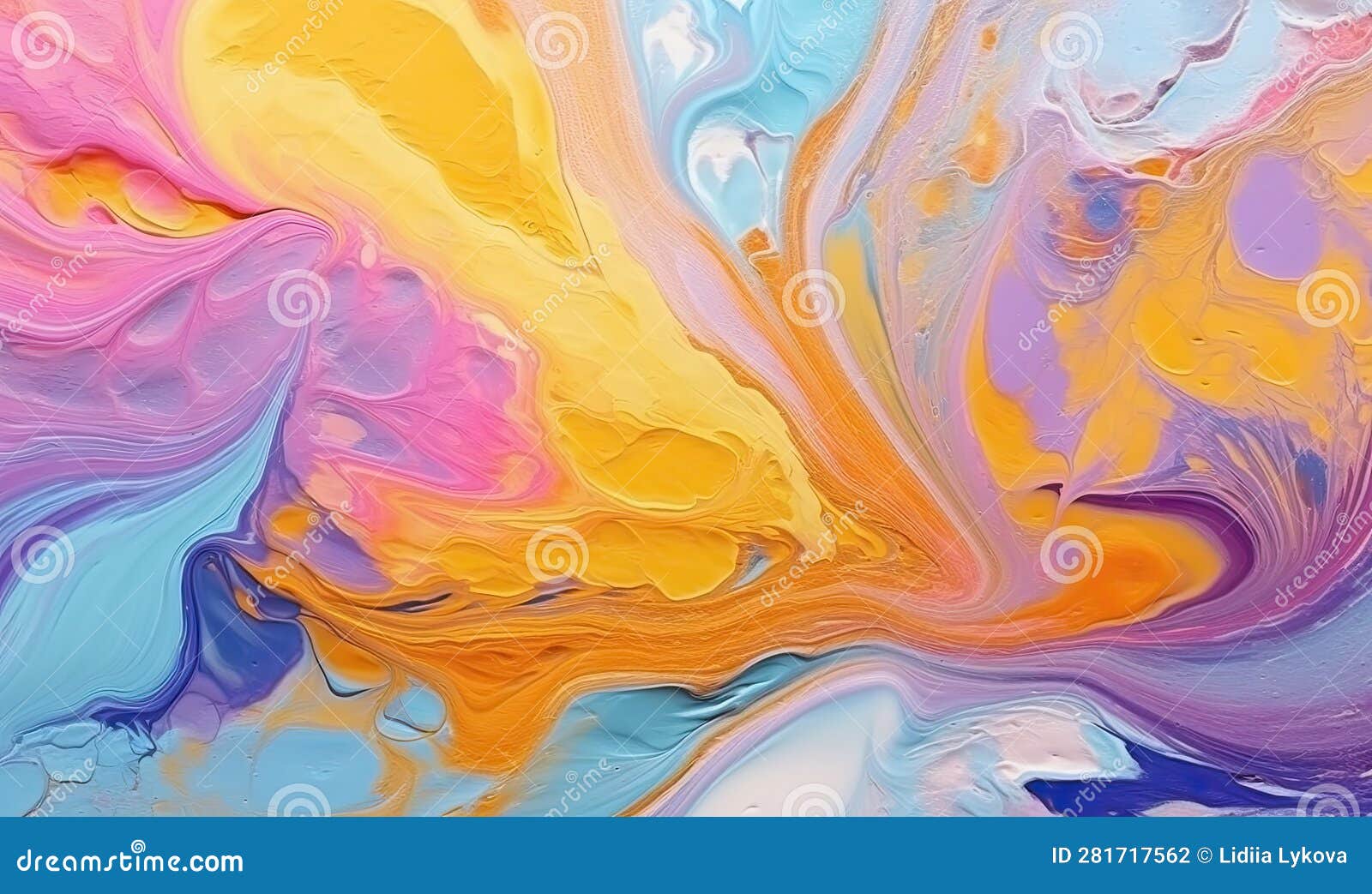 Abstract Paint Wallpaper. Creative Art Banner Stock Illustration ...