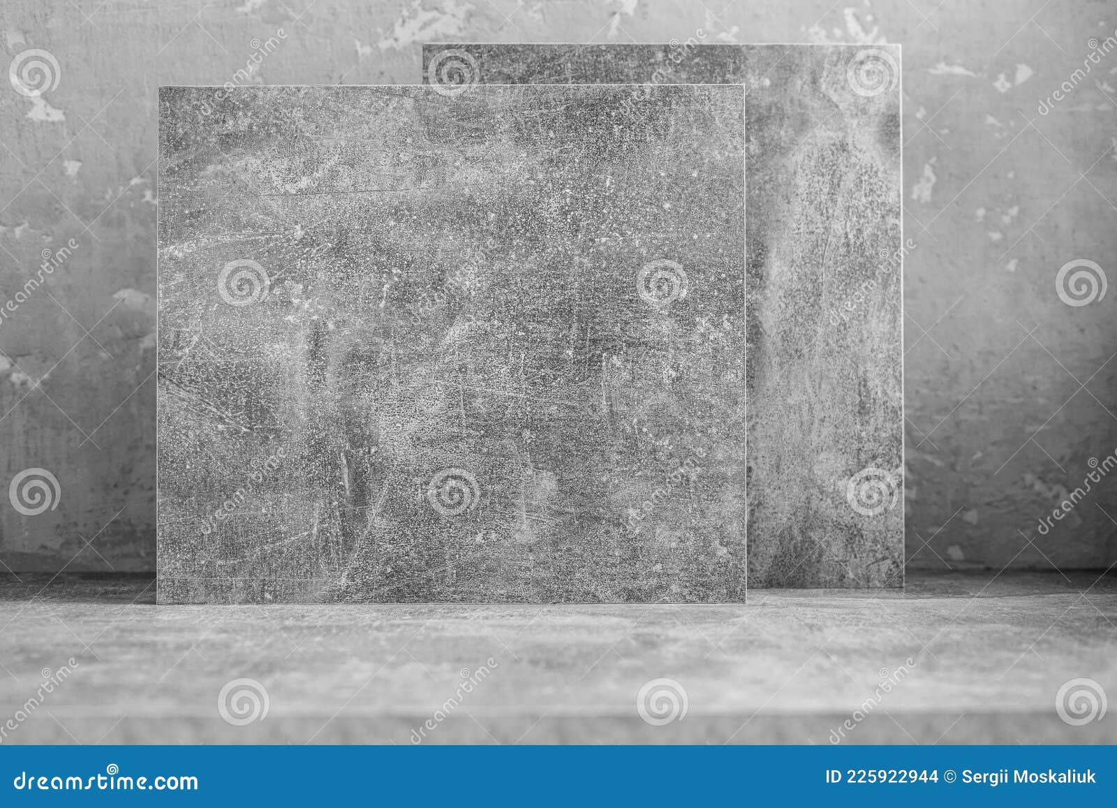 Abstract Painted Background Texture at Grey Table Top. Front View of ...